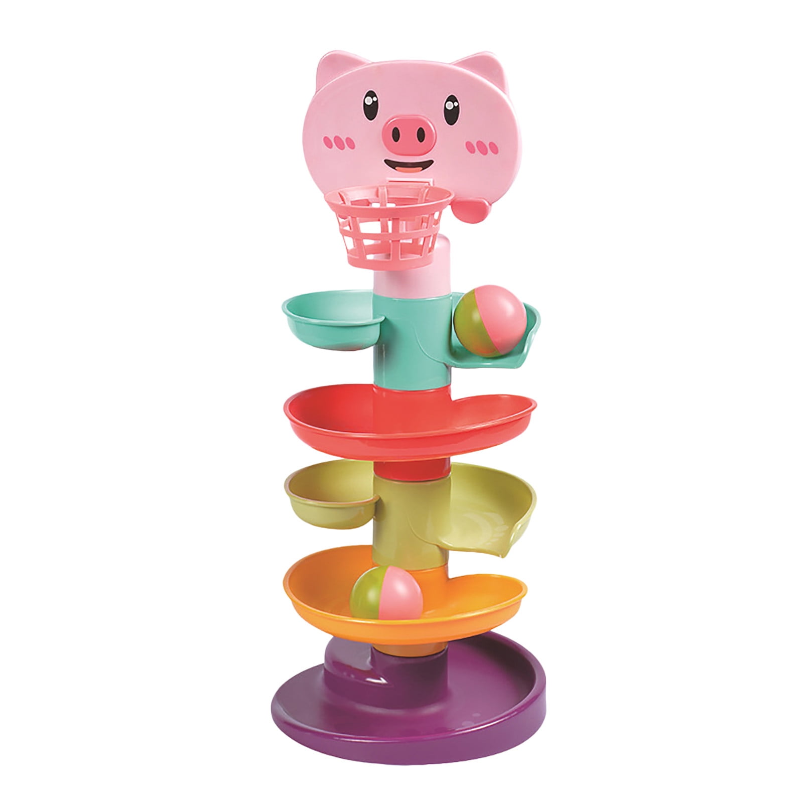 LKWLPD 5 Layer Ball Drop and Roll Swirling Tower for Baby and Toddler ...