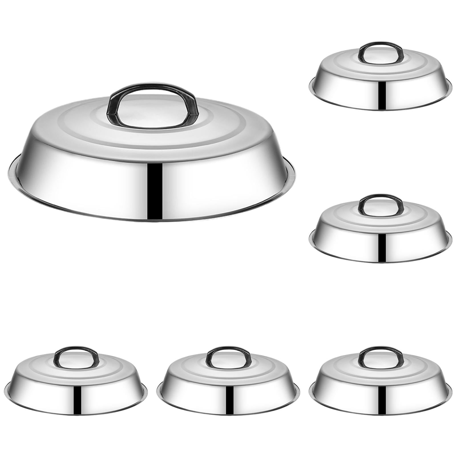 LKWLPD 6 Pack 12 Inch Round Stainless Steel Basting Cover Cheese ...