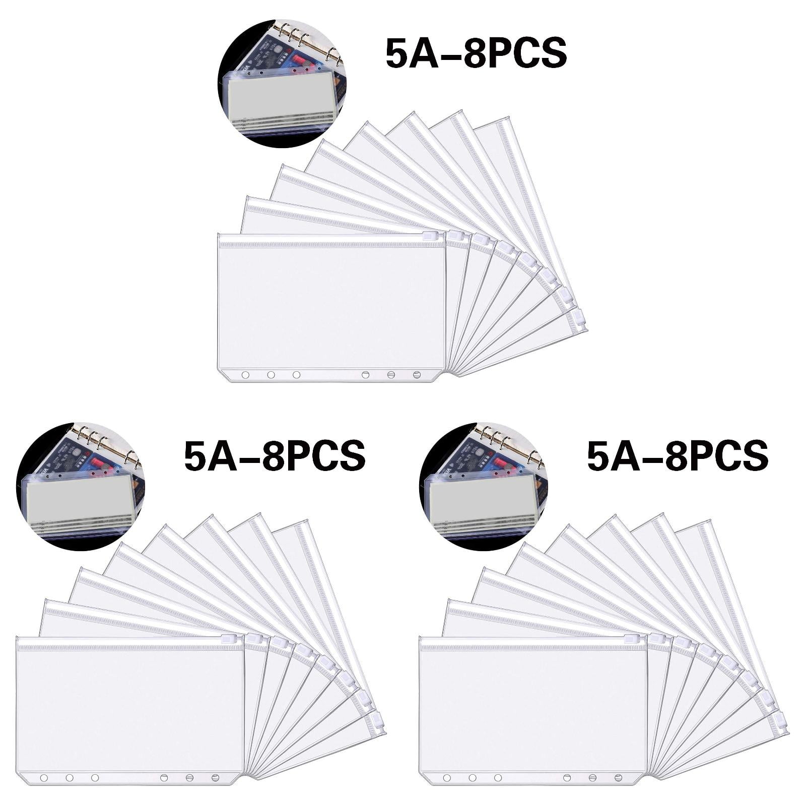 LKWLPD A5 Binder Pockets 6 Holes Budget Cash Envelopes for Budgeting ...