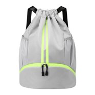 HAWEE Dry Wet Drawstring Backpack with Shoe Compartment for Women ...