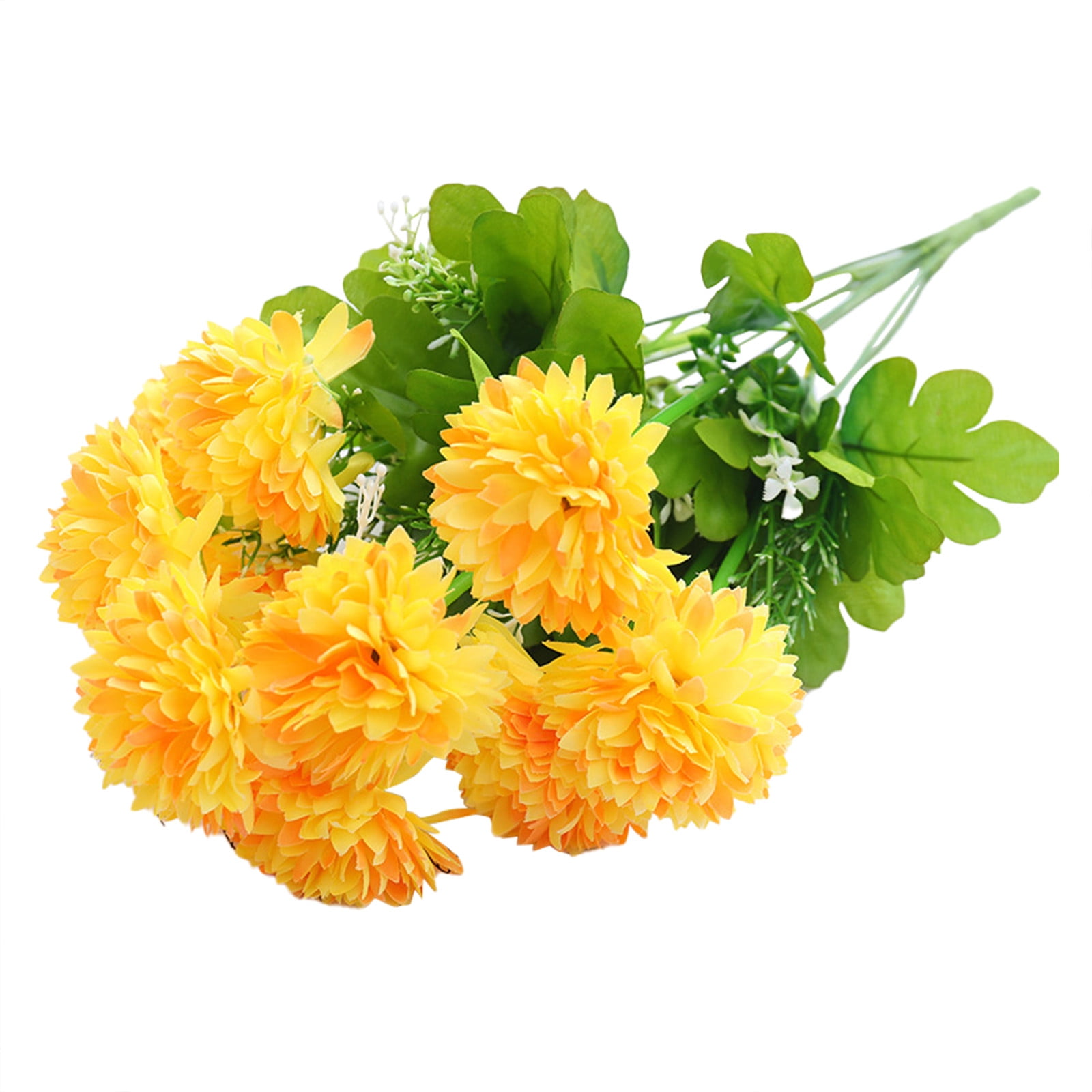 LKWLPD Blue Flowers Artificial Chrysanthemum Bouquet Plastic Flower ...