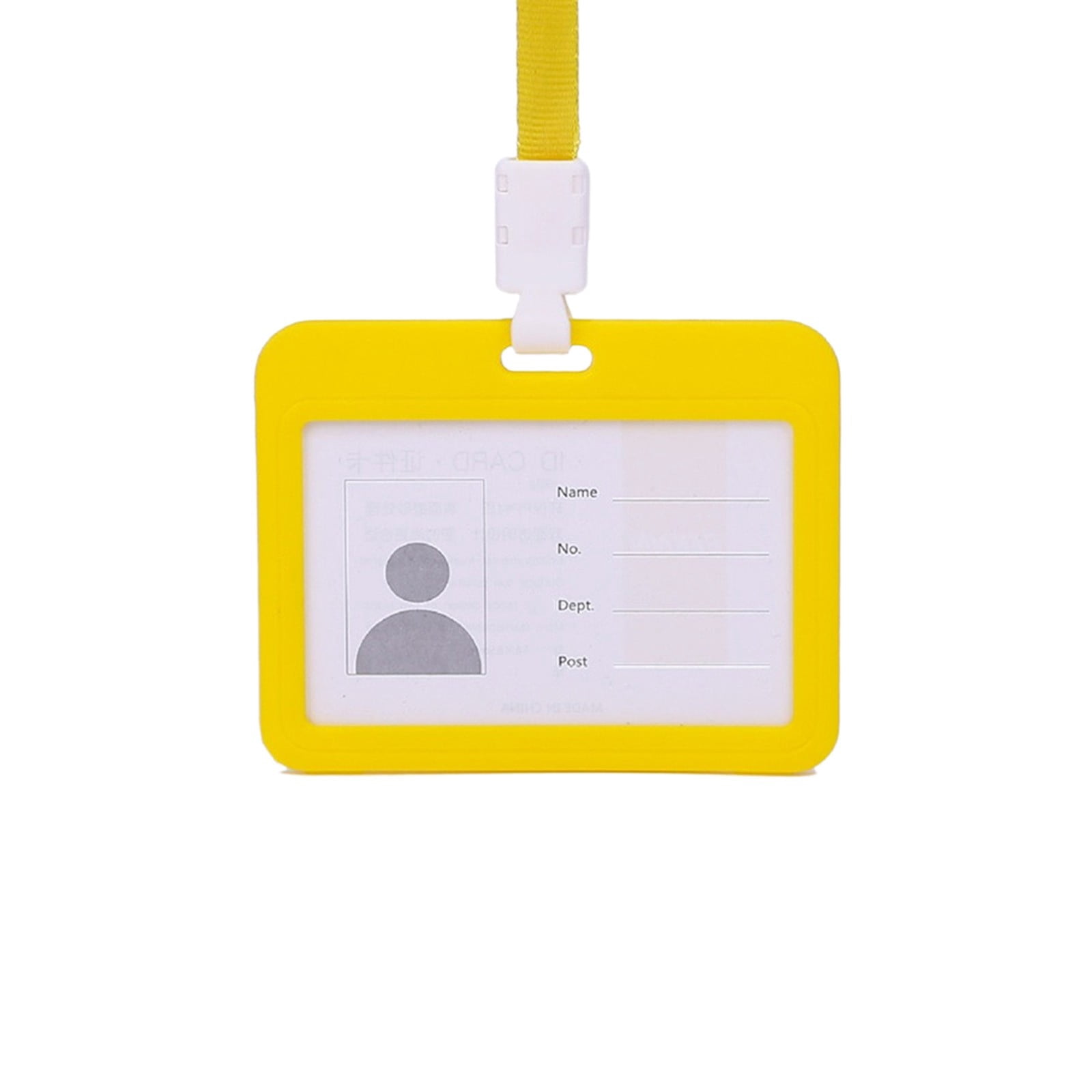 LKWLPD Card Holders Card Protector 4 X 3 Inches with Lanyard Transverse ...