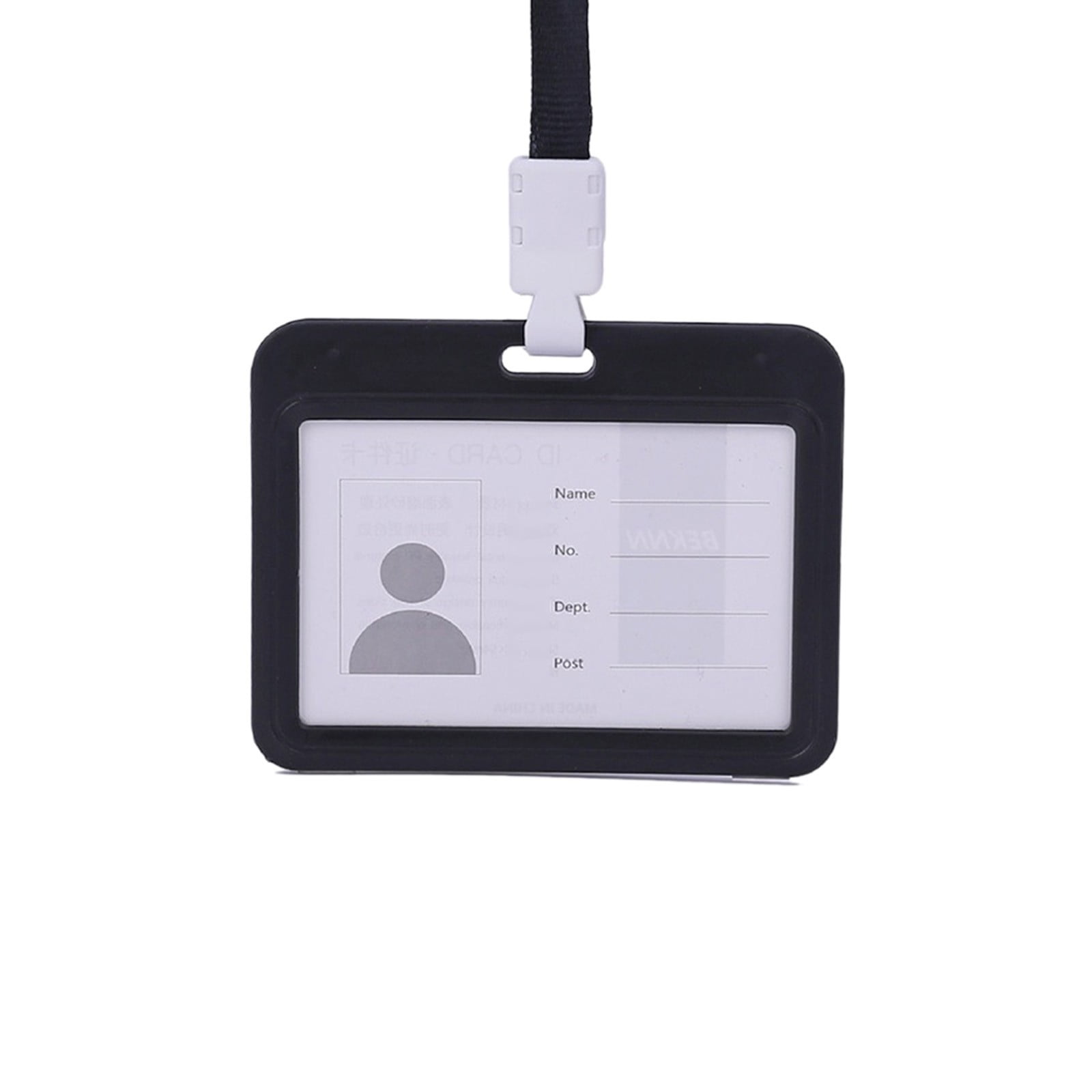 LKWLPD Card Holders Card Protector 4 X 3 Inches with Lanyard Transverse ...