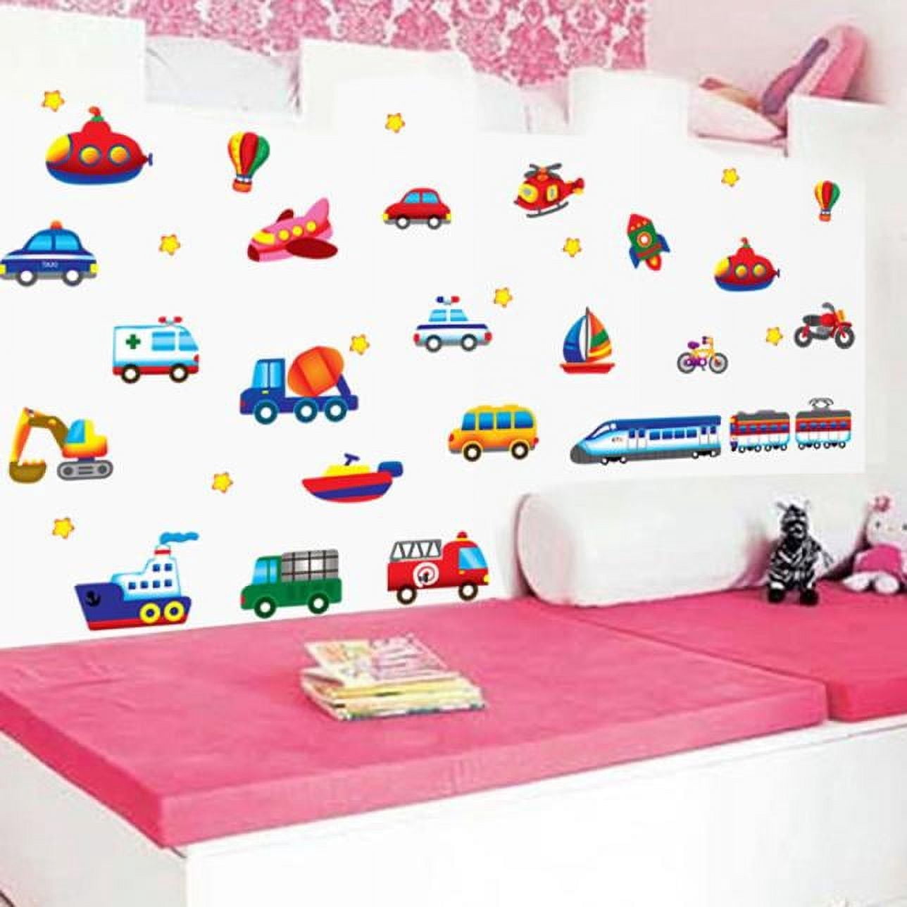 LKWLPD Cartoon DIY Vinyl Wall Decals | Removable 3D Animal/Plant ...