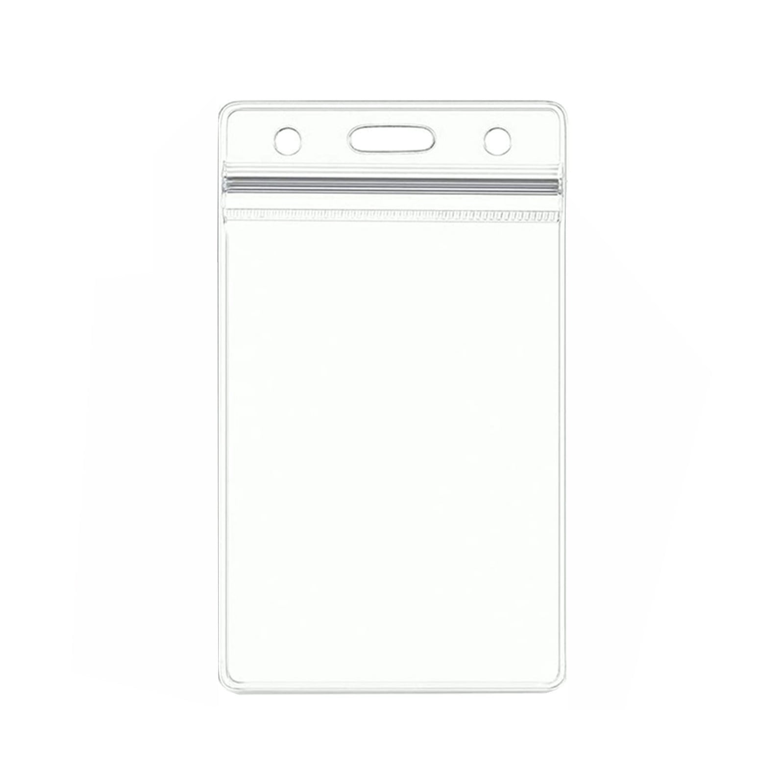 LKWLPD Clear ID Card Holder Sealable Waterproof Clear Plastic Holder ...