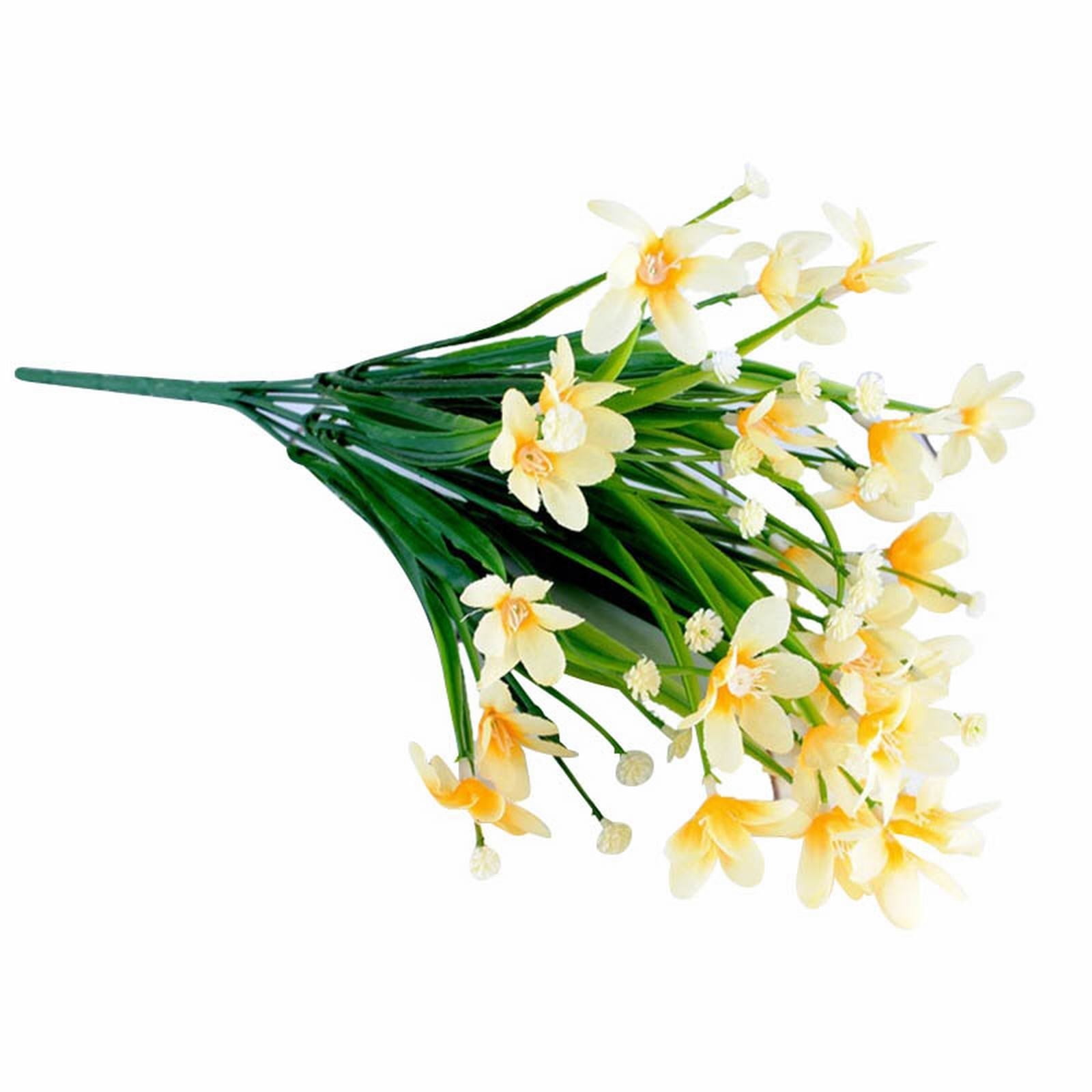 LKWLPD Fake Plants Outdoor Artificial Daffodils Flowers Bundles Flowers ...
