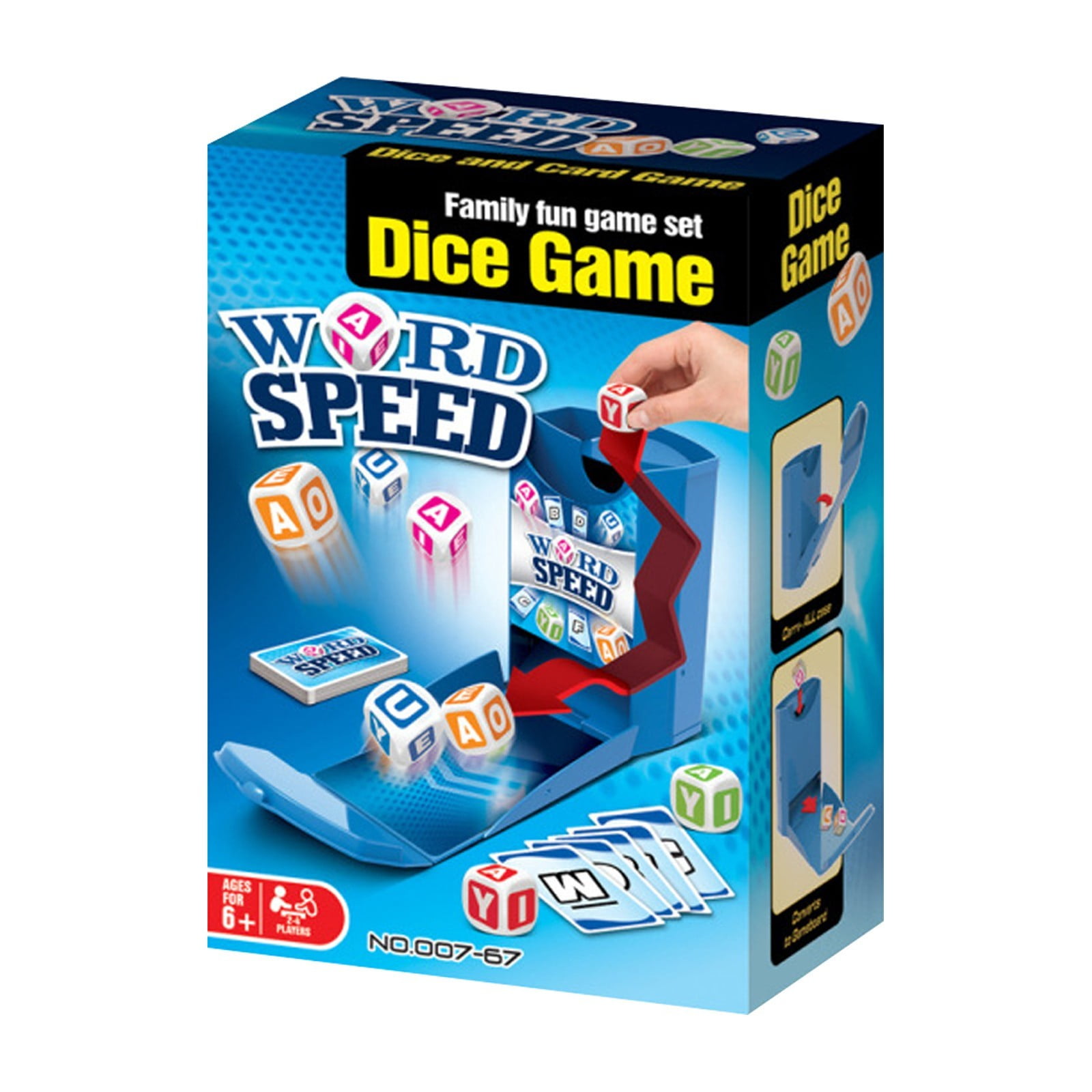 LKWLPD Family Fun Game Set Ward Speed Dice Game Alphabet Dice Scattered ...
