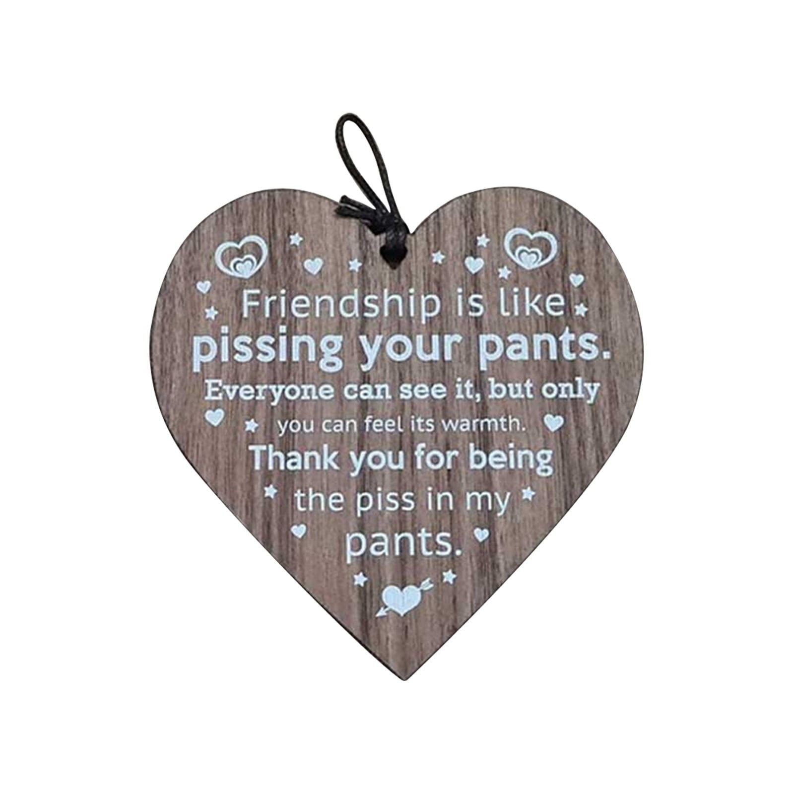 LKWLPD Funny Friendship Gifts for Women Men Best Friend Wooden Signs ...