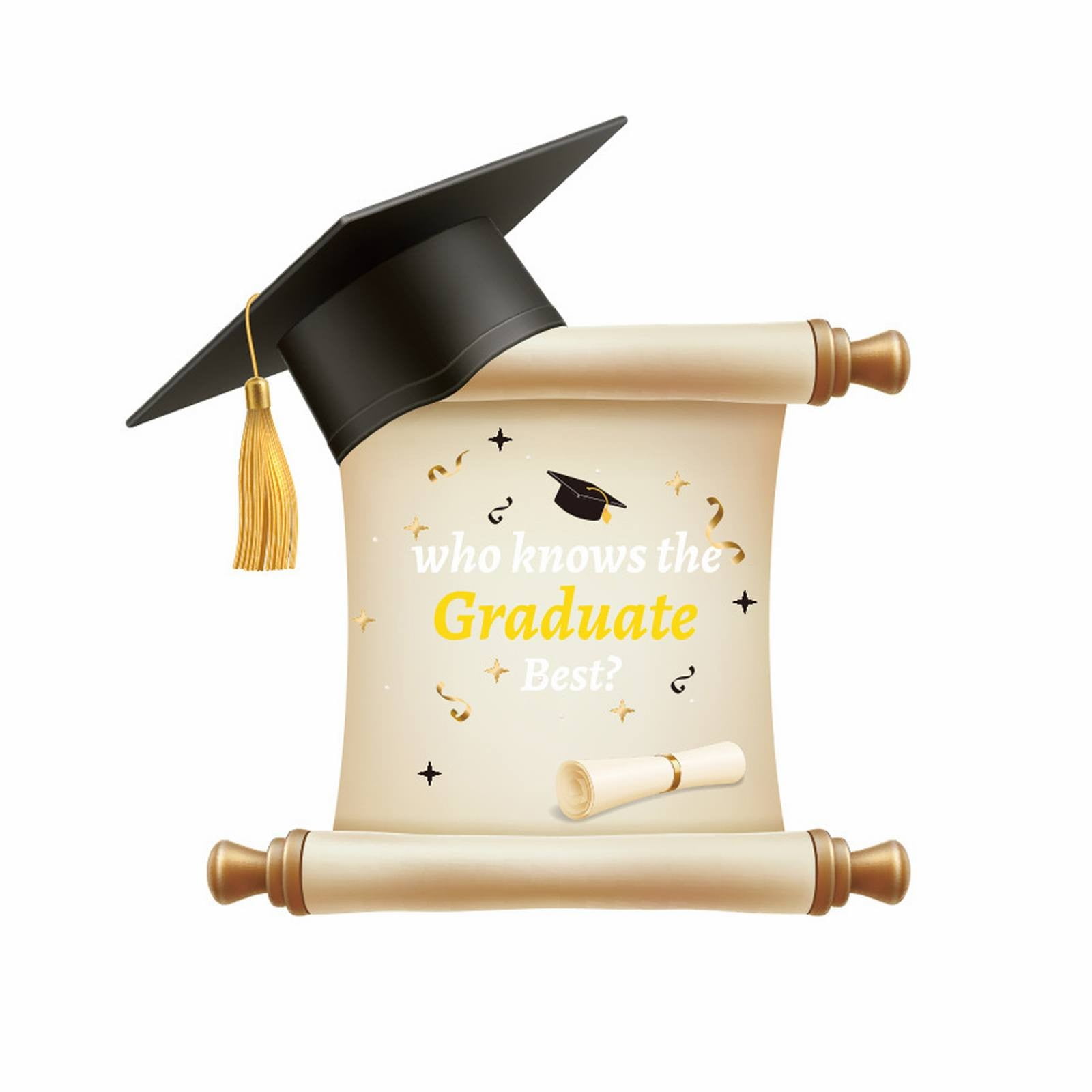 LKWLPD Graduation Invitation Card Set | Elegant Grad Party Invites ...