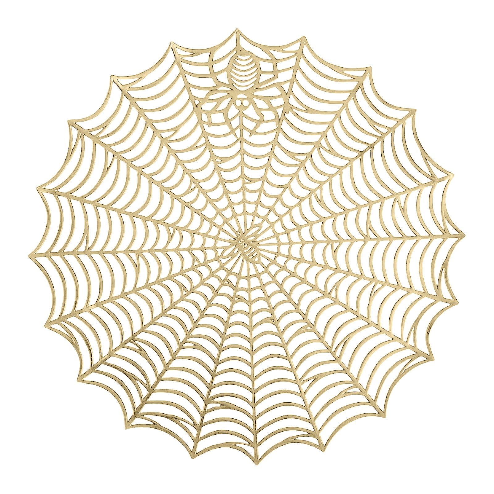 LKWLPD Halloween Spider Web Placemats Circular Dining Table Mat Cup Mat ...