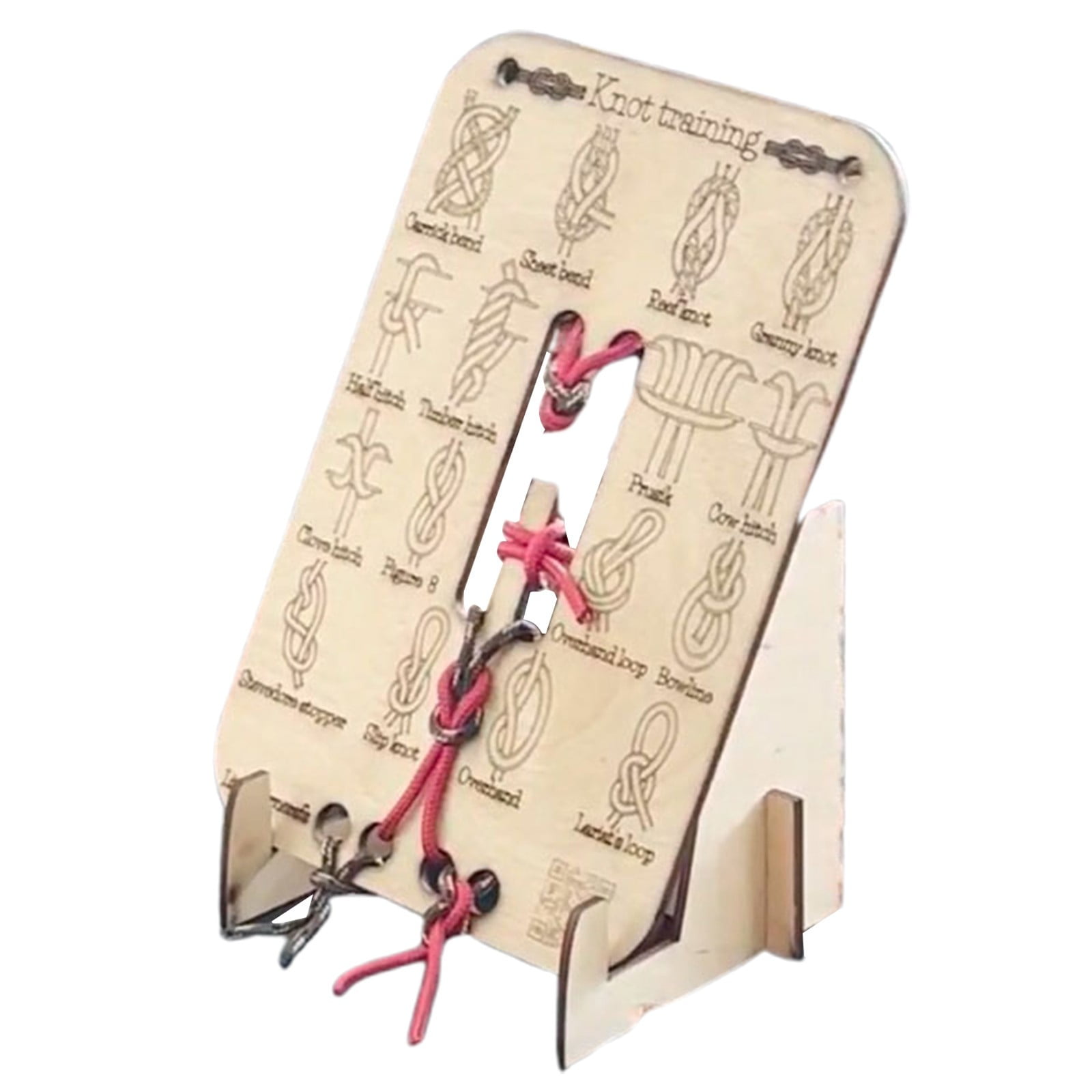 LKWLPD Learn Knot Training Board - 16 Popular Knots, Portable Paracord ...