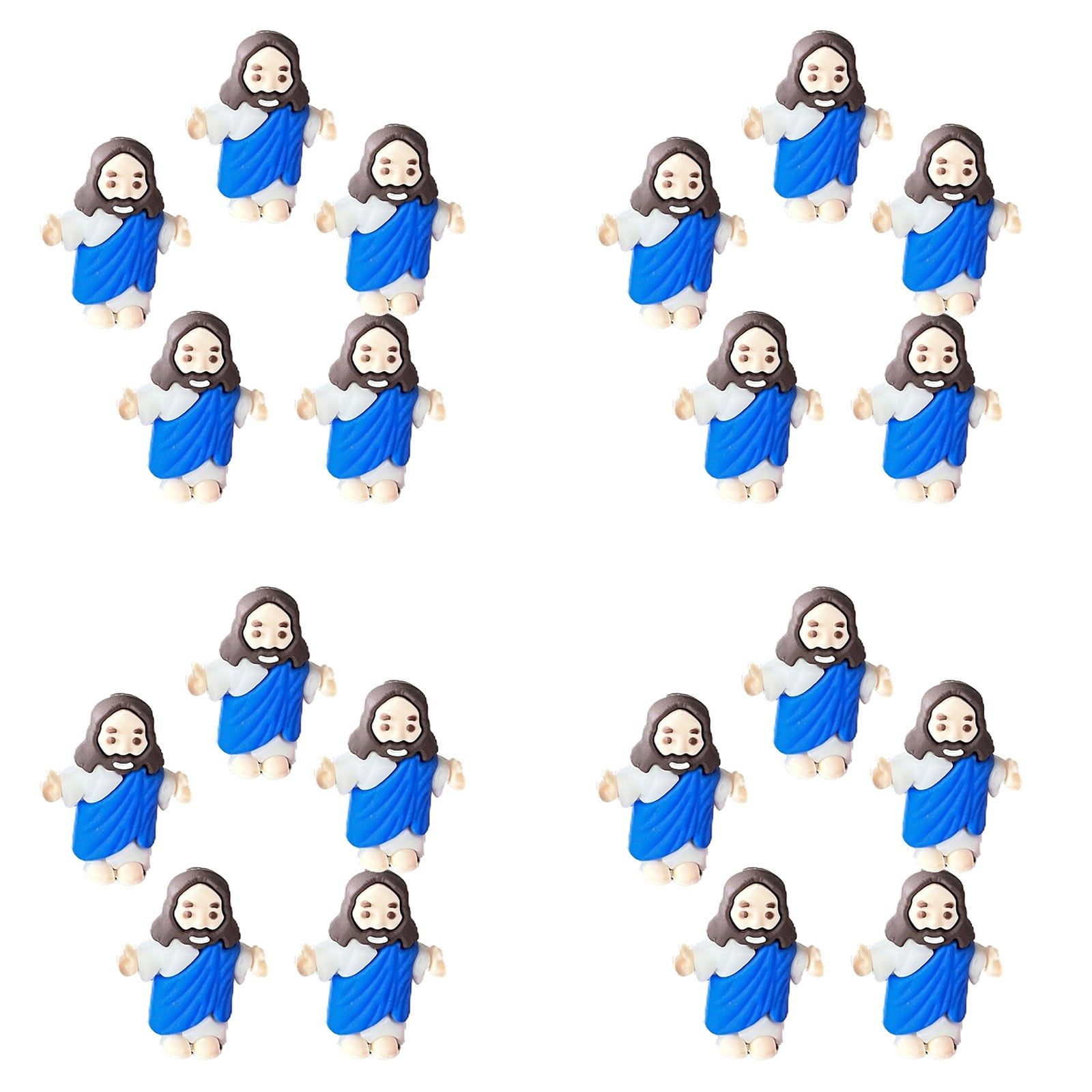 LKWLPD Little Jesus Figures Original Design Mini Rubber Jesus Toys Mini ...