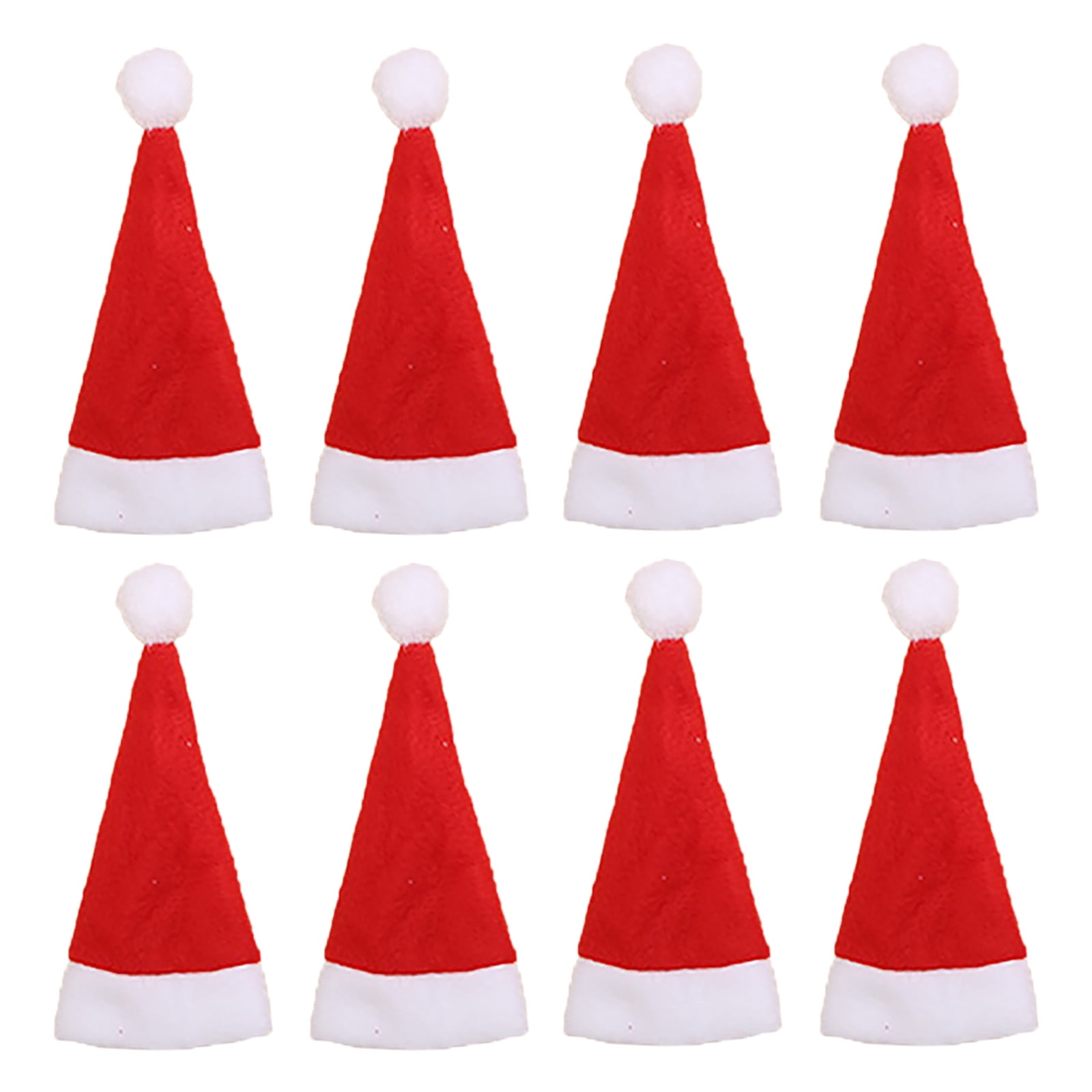 LKWLPD Mini Christmas Hats Mini Red Santa Hats 1.57*2.75Inch Small ...