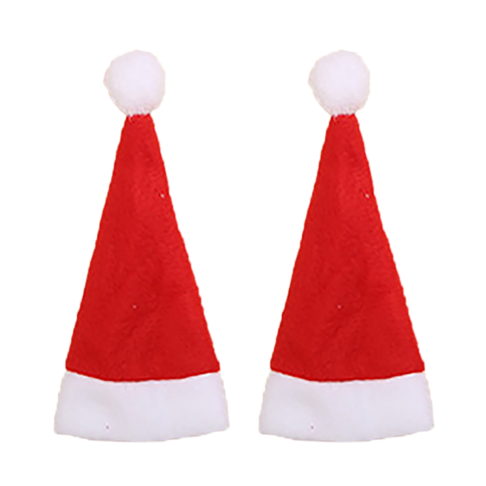 LKWLPD Christmas Hat Decorations Mini Red Santa Hats Lollipop Christmas Hat Small Santa Hats for ...