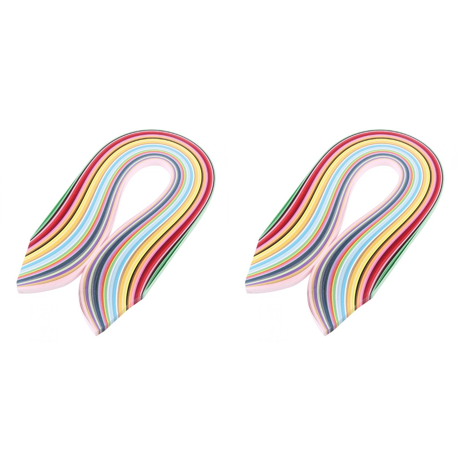 LKWLPD Multi-color Quilling Strips Set 1440 Strips 36 Colors 54cm ...