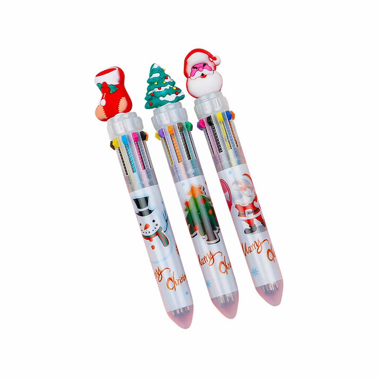 LKWLPD Multicolor Gel Pens All in One New Christmas Tree Santa 6 Colors ...
