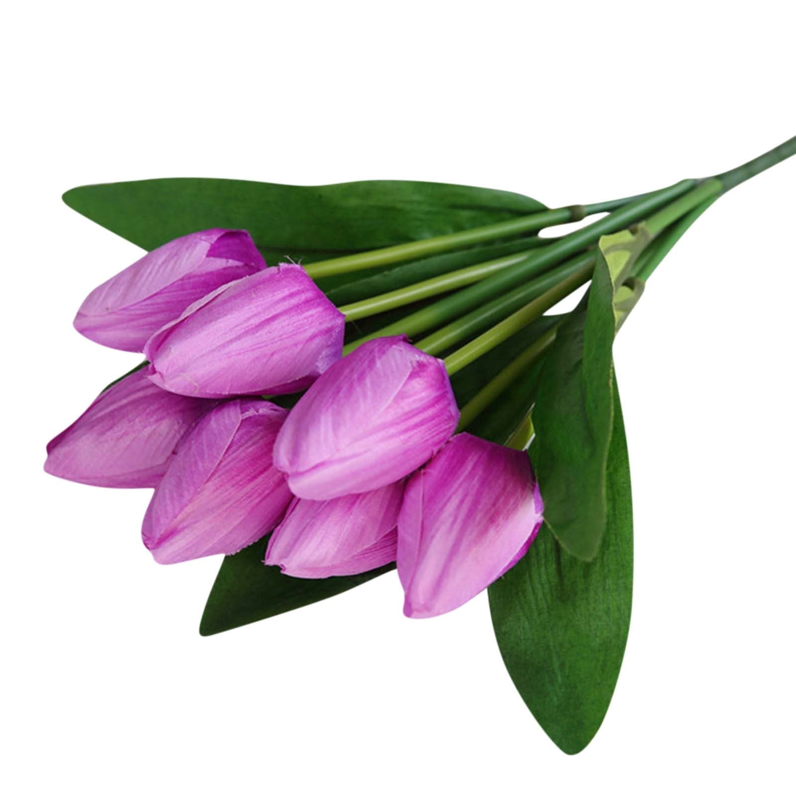 LKWLPD Realistic Artificial Flowers for Outdoors Real Bridal 7-Head Day ...