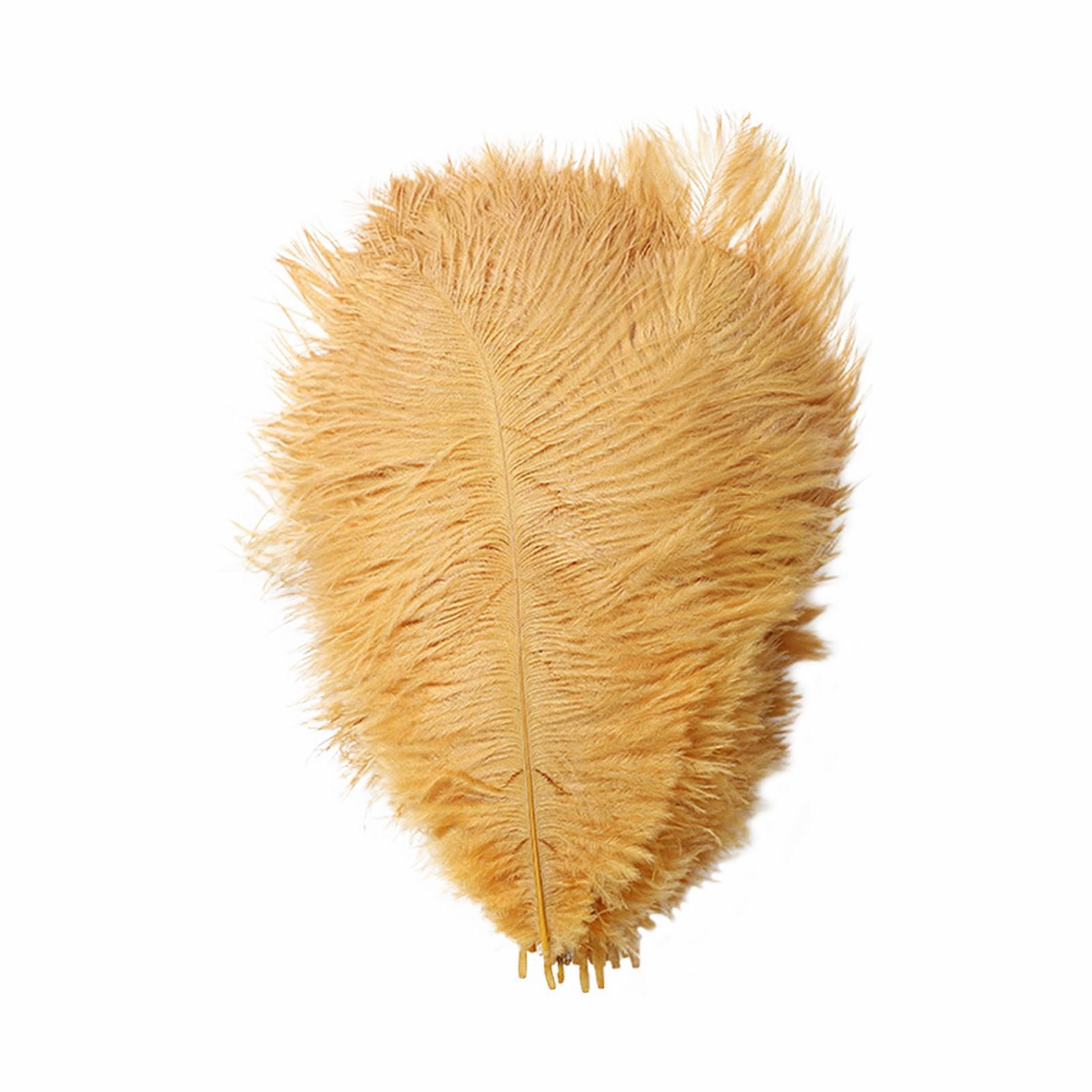 LKWLPD Realistic Fake Flowers Ostrich Feathers 7.8-9.8inch for Wedding ...
