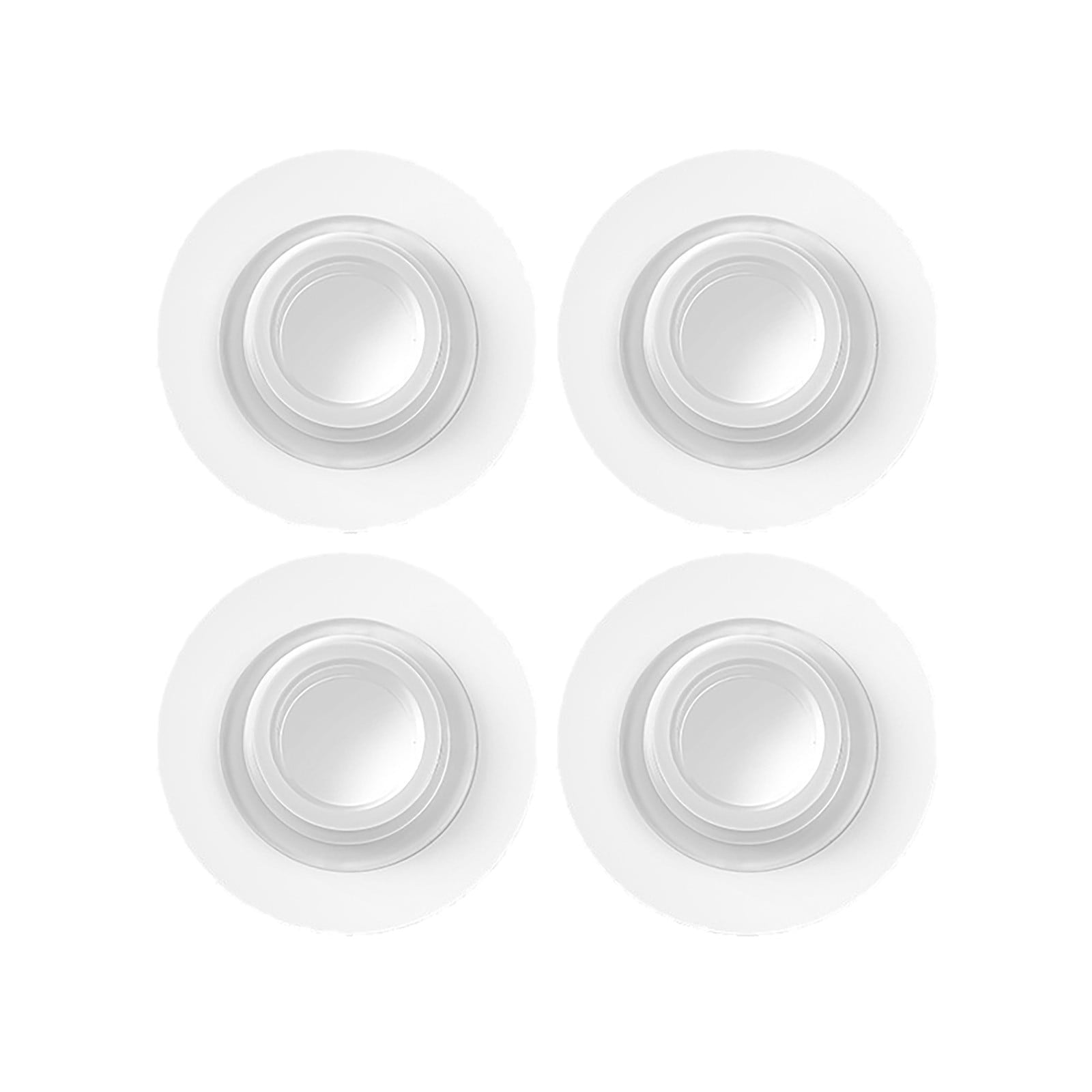 LKWLPD Shower Curtain Rod Wall Brackets 4-Pack – Adhesive Tension Mount ...