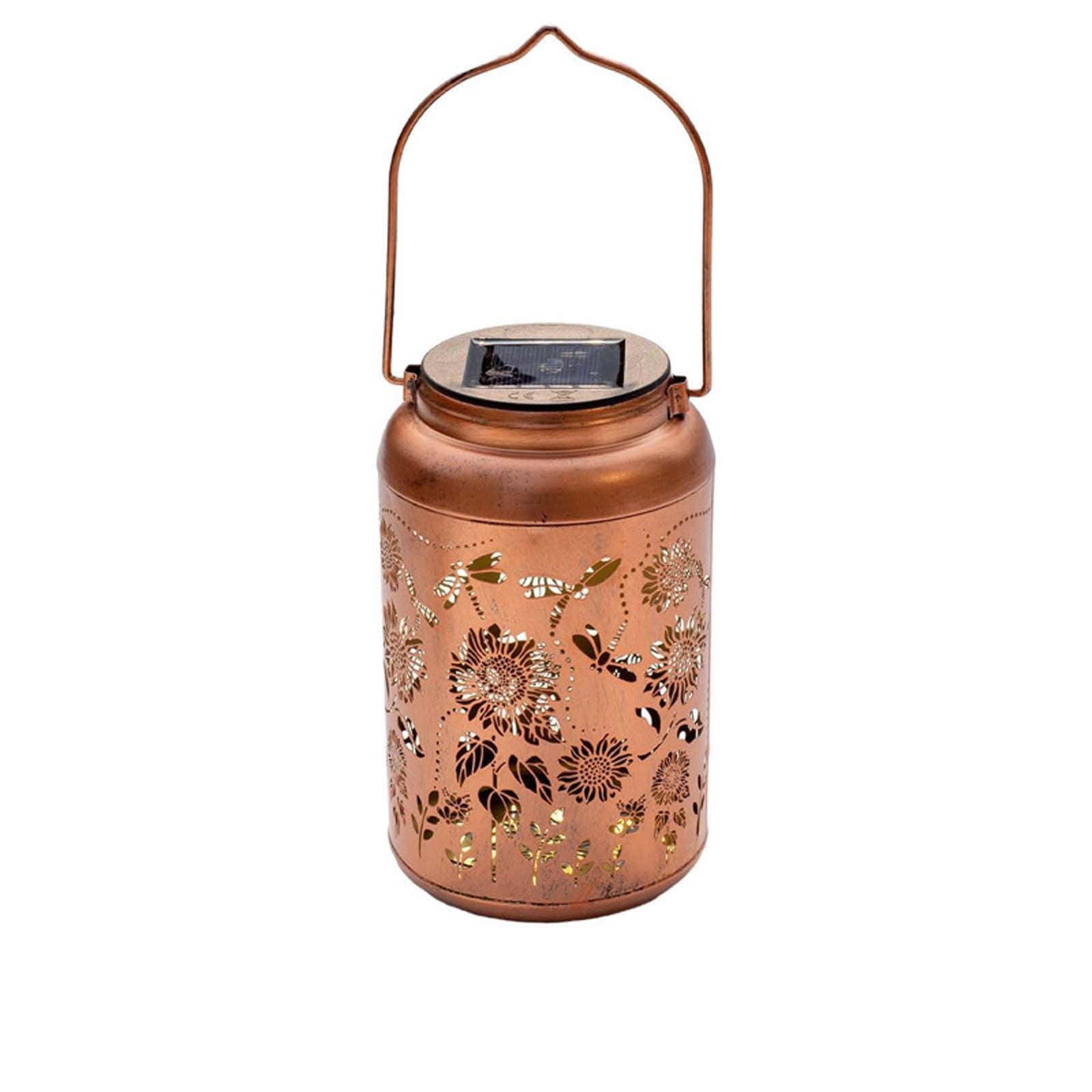 LKWLPD Sunflower Solar Lanterns Outdoor Waterproof Hanging Solar Lights ...