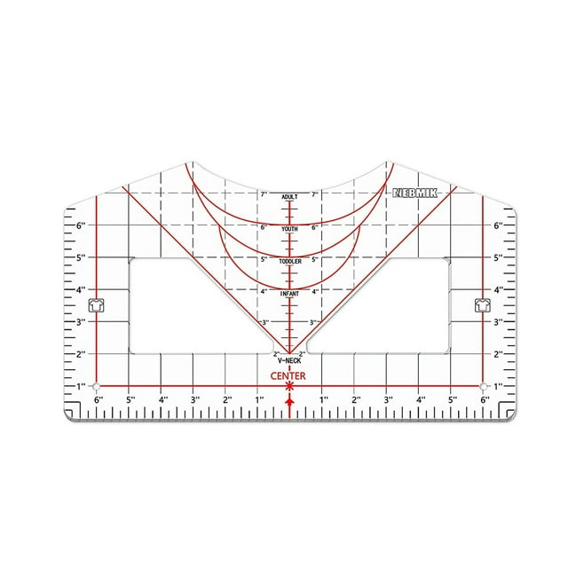 LKWLPD Tshirt Ruler Guide for Vinyl Alignment Shirt Measurement Tool ...