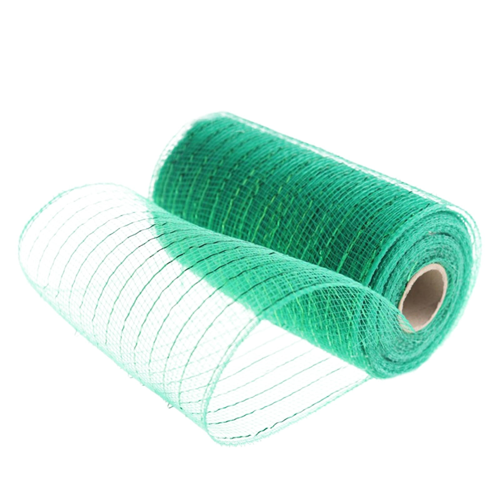 LKXGBMY 1 Roll Decor Mesh Ribbon with Metallic Foil Deco Mesh Wreath ...