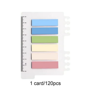 1 Vanilla 10 Colors Translucent Post-It Notes Books Color Note Tabs ...
