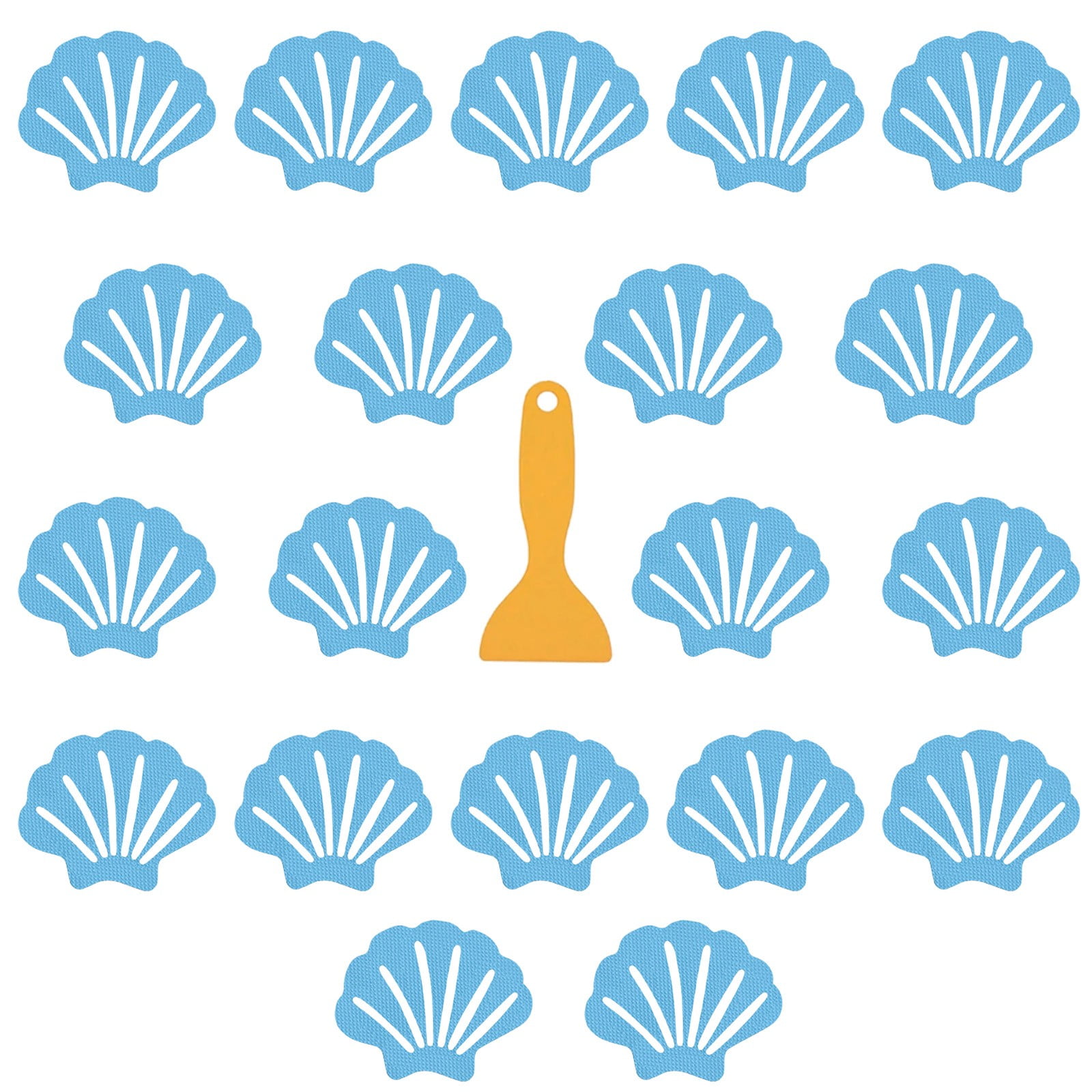 LKXGBMY 20PCS Non-Slip Bathtub Stickers, Shell Safety Bathroom Tubs ...