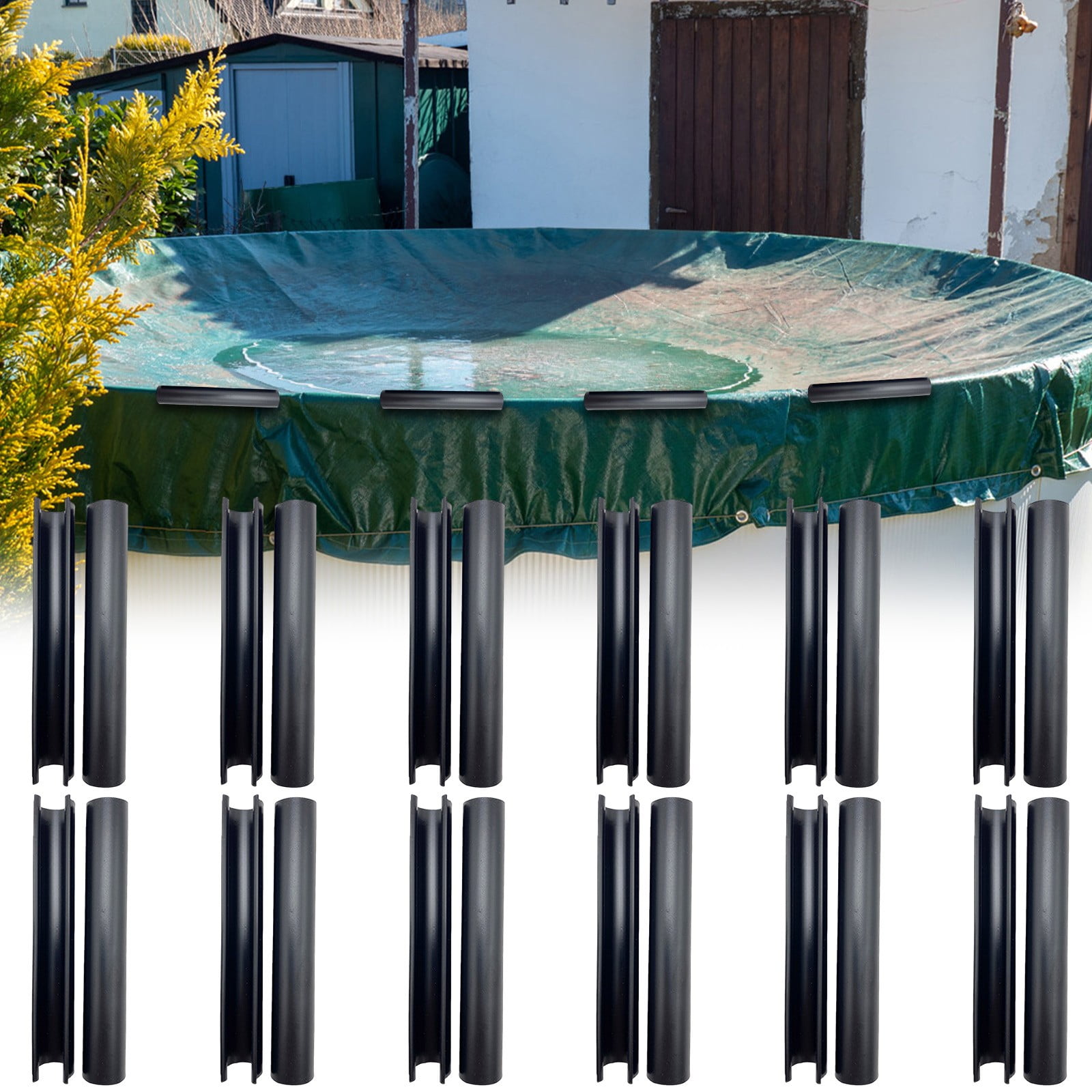 LKXGBMY 24PCS Cover Clip for Pool Securing Winter Pool Cover Clips for ...