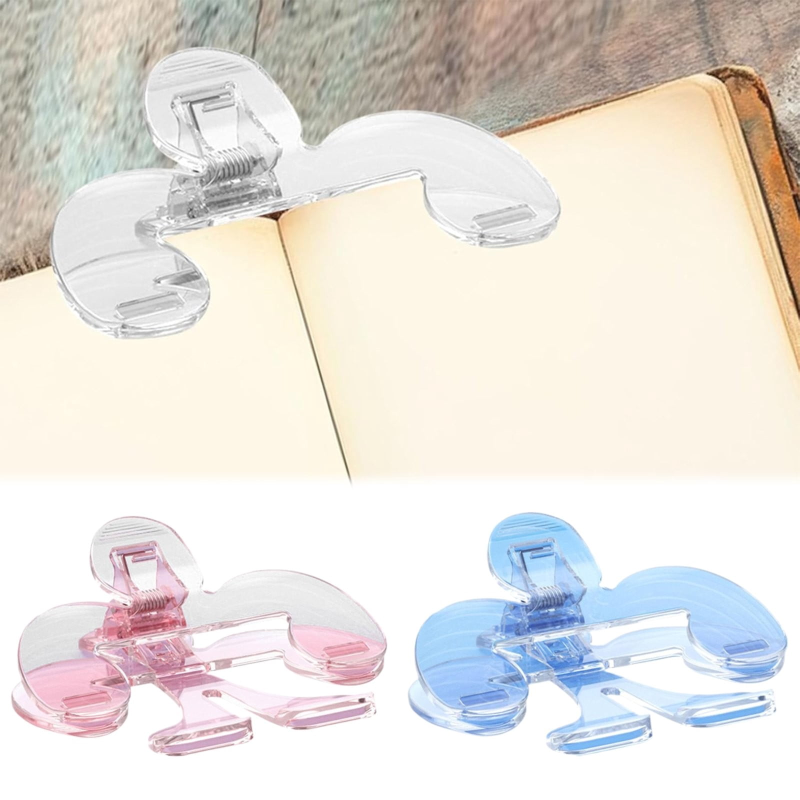 LKXGBMY 3PCS Upgraded Book Clip for Reading, Portable Book Page Holder ...