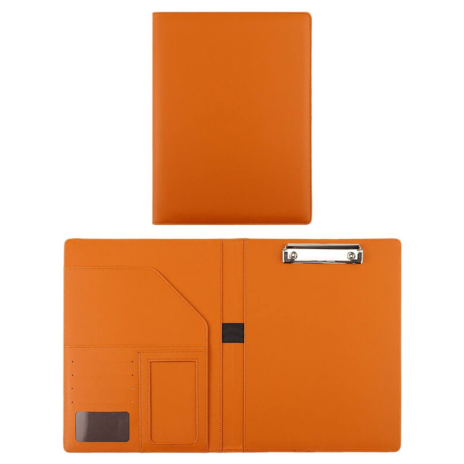 LKXGBMY PU Leather Portfolio Folder with Clipboard Clip,Resume Folder ...