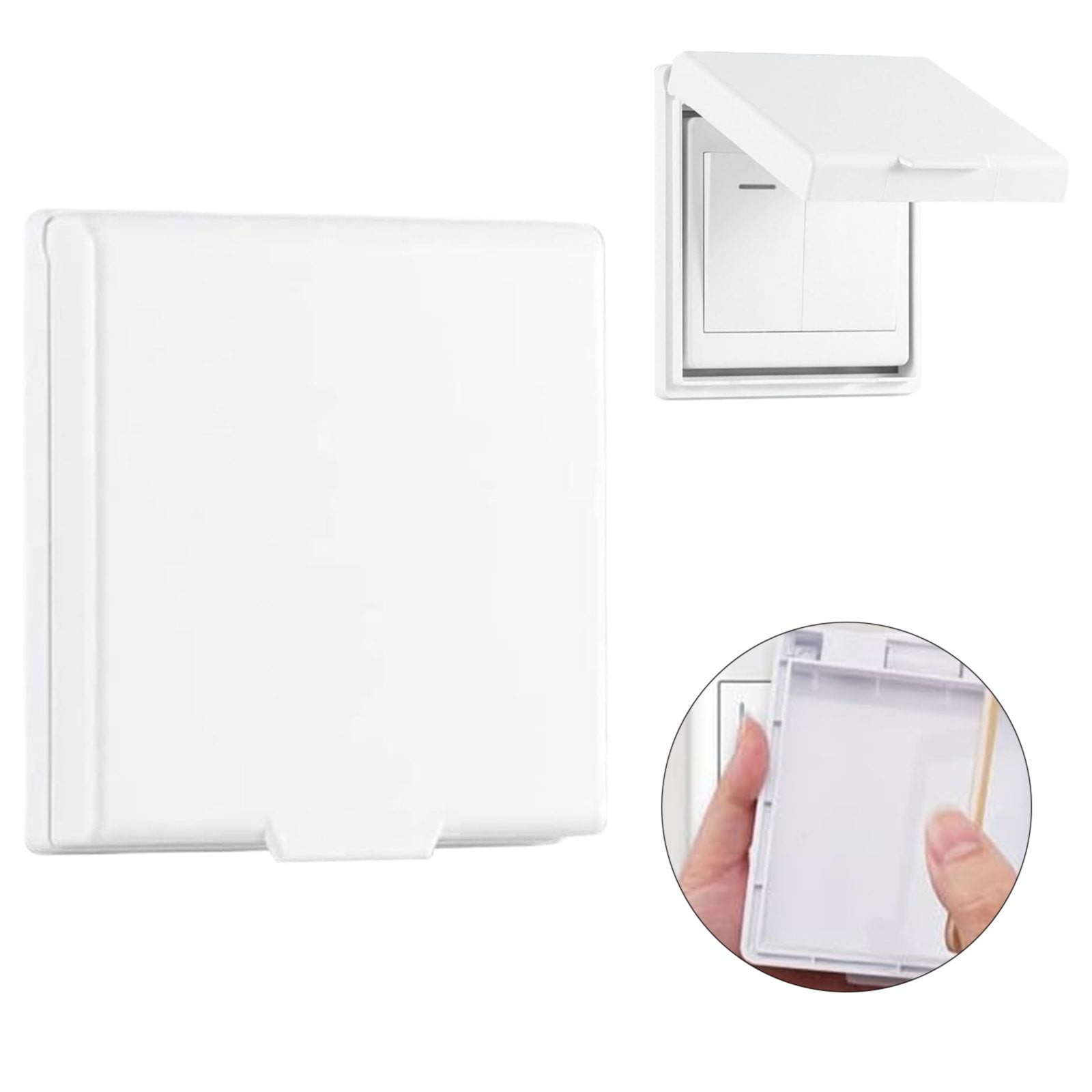 LKXGBMY Safety Outlet Cover Box, Dual Fit Outlet Plug Cover, Plug ...