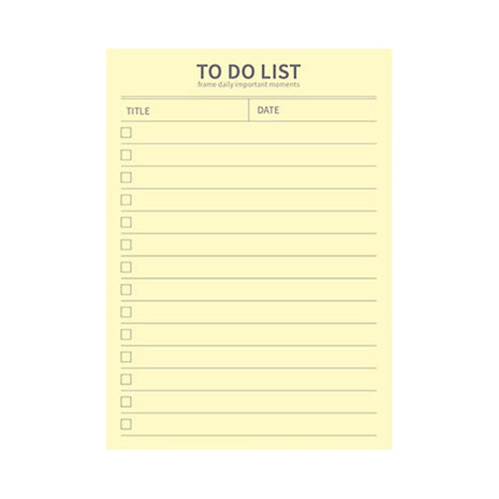 LKXGBMY To Do List Notes Lined Sticky Notes, 50 Sheets, 1 Pads, Suitfor ...
