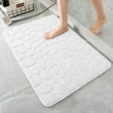 LKYUHGS-Bath Mat, Memory Foam, Cobblestone, Bathroom Rugs, 20 x 32 ...