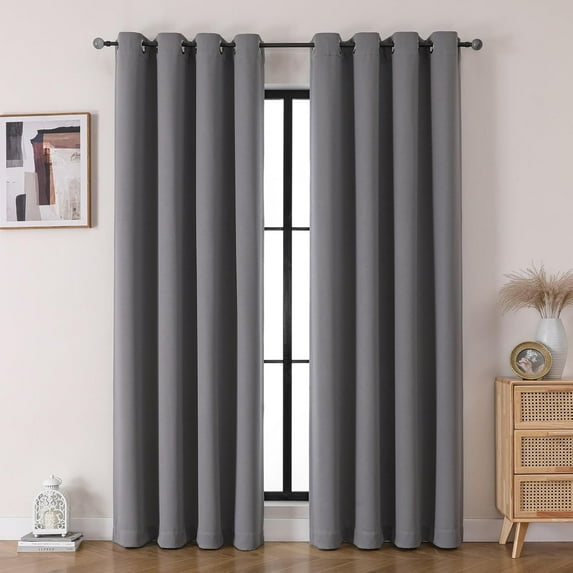 LKYUHGS-Grommet Blackout Curtains for Bedroom and Living Room - 2 ...