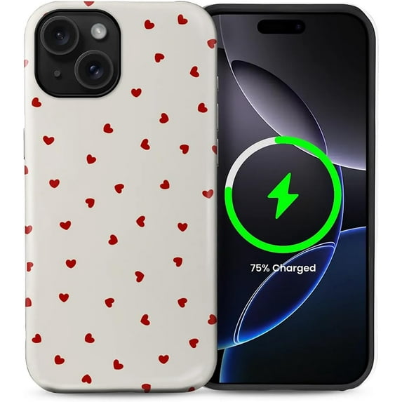 LKYUHGS-for iPhone 15 Plus Case,Compatible with MagSafe,Dual-Layer Hard ...