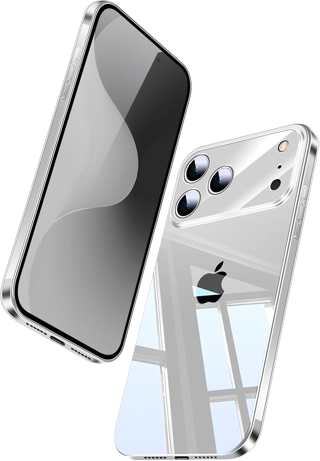 LKYUHGS-for iPhone 15 Plus Slim Case,Paper-Thin Transparent Finish Skin ...