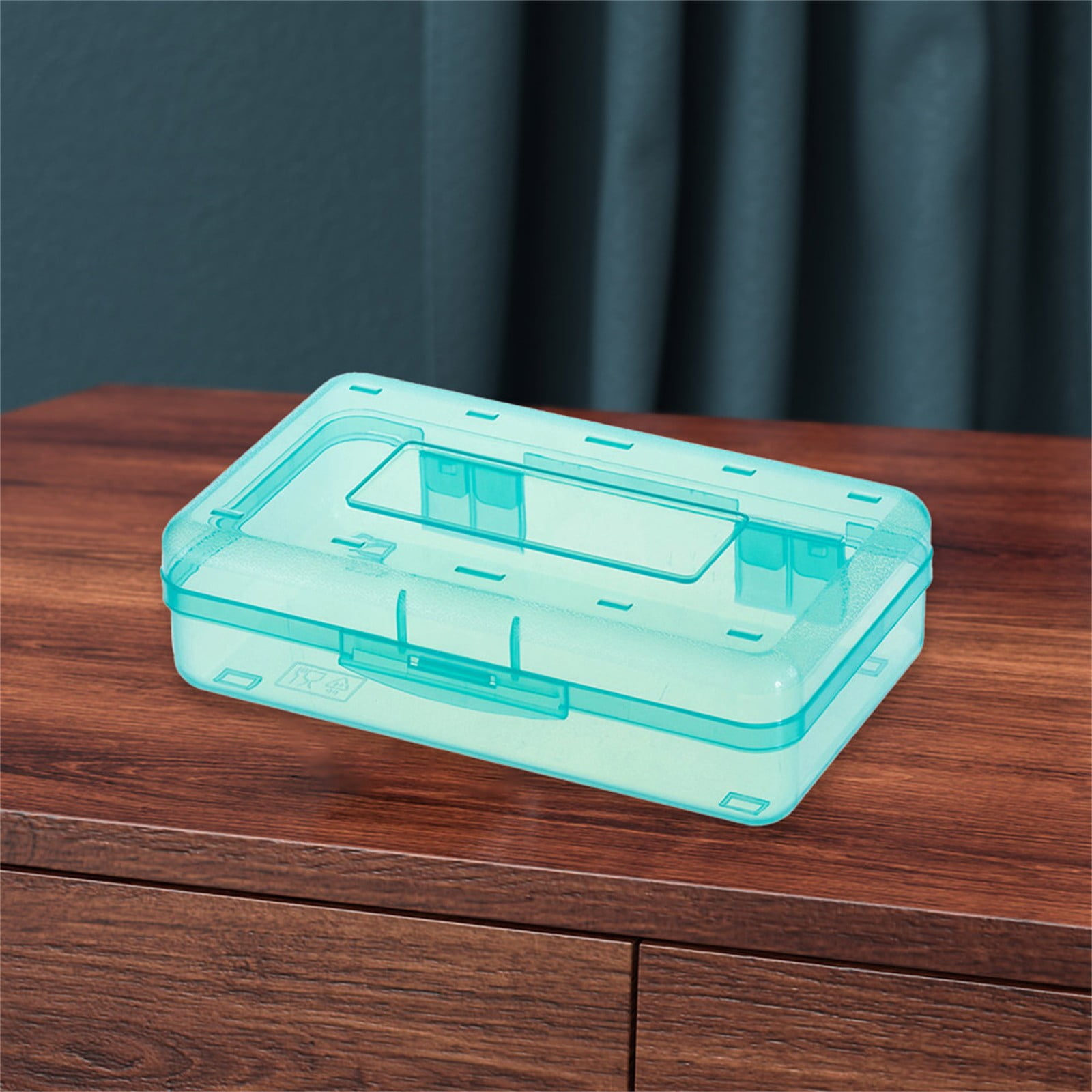 LKZQHMC 1 Pack Clear Pencil Box, Large Plastic Pencil Case Crayon Box ...