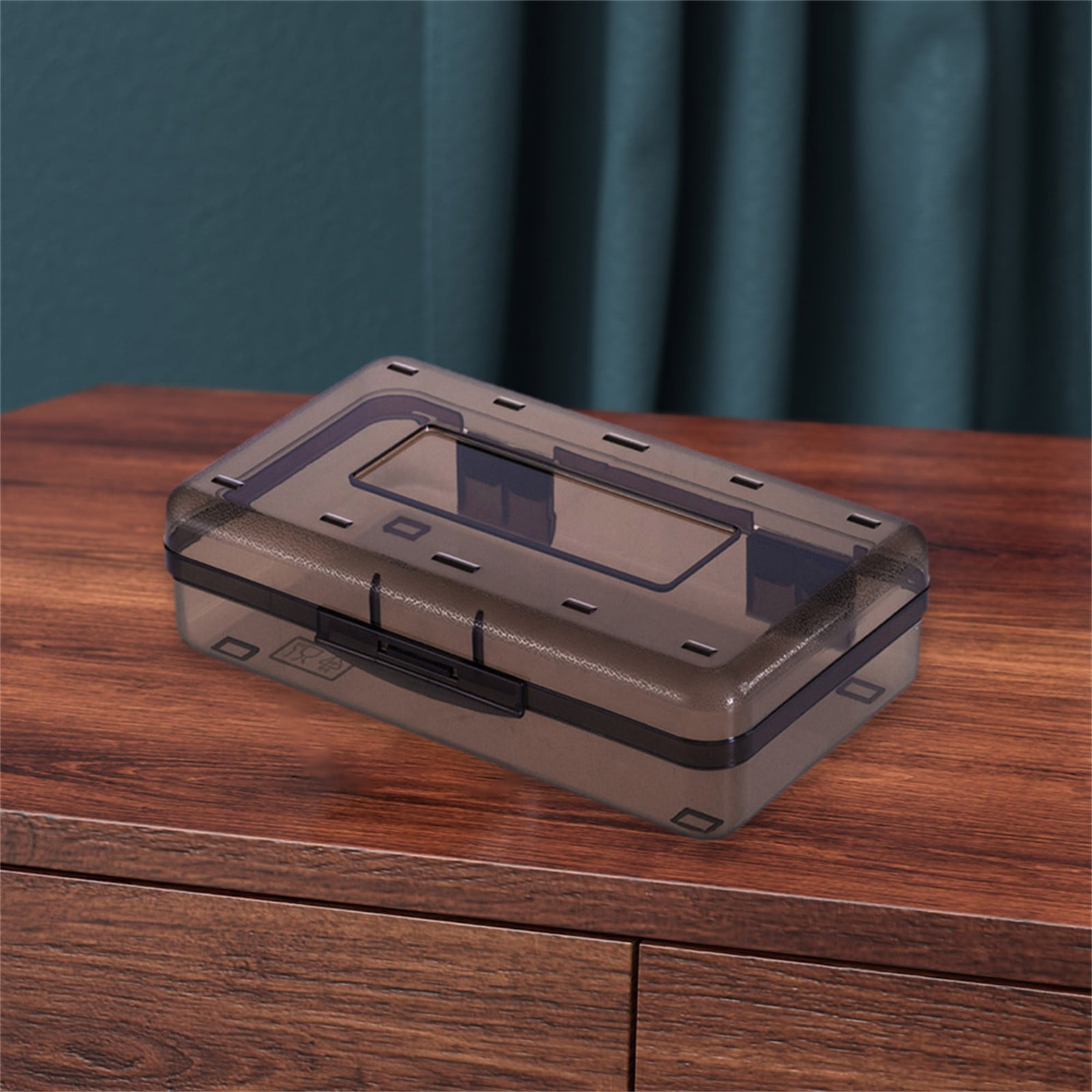 LKZQHMC 1 Pack Clear Pencil Box, Large Plastic Pencil Case Crayon Box ...