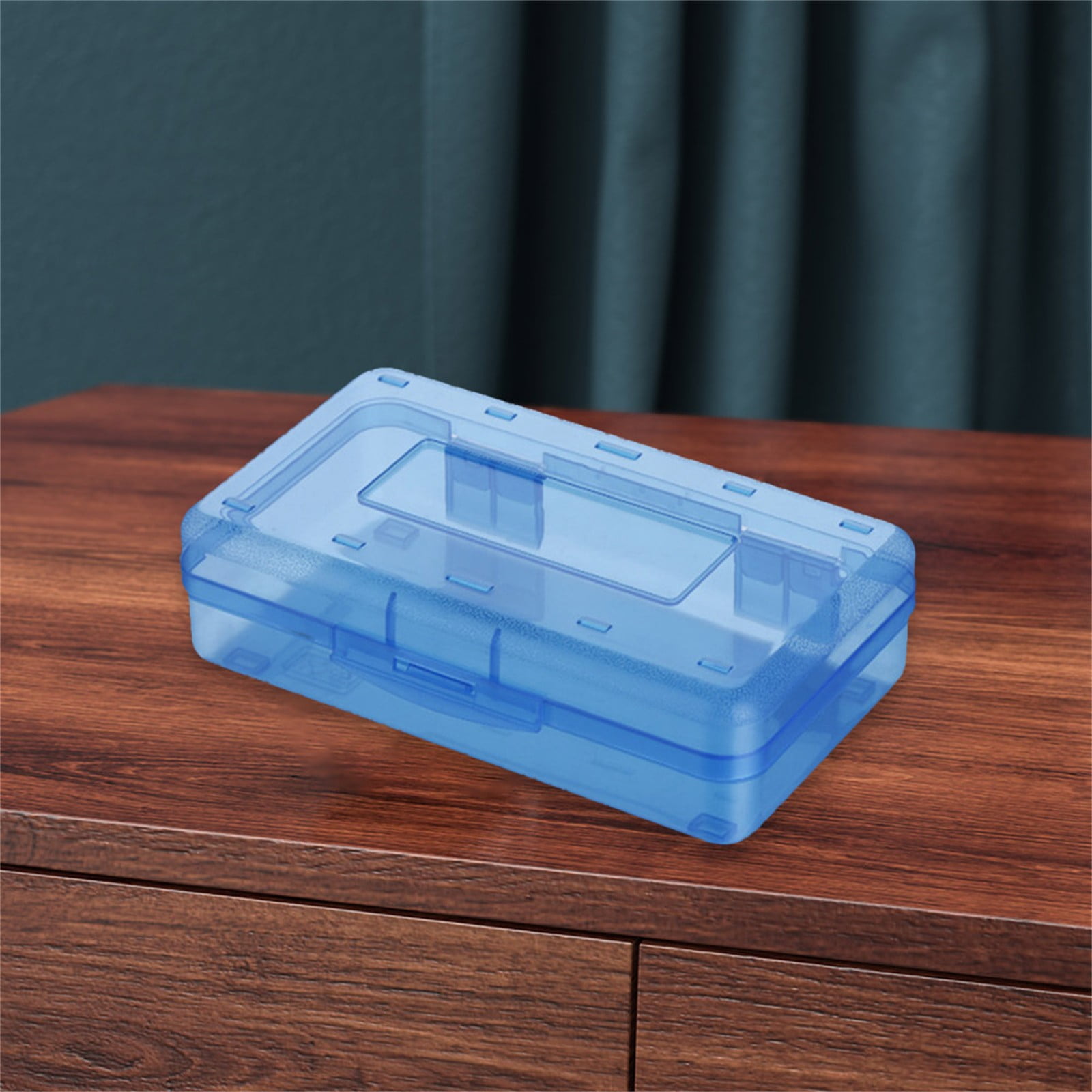 LKZQHMC 1 Pack Clear Pencil Box, Large Plastic Pencil Case Crayon Box ...