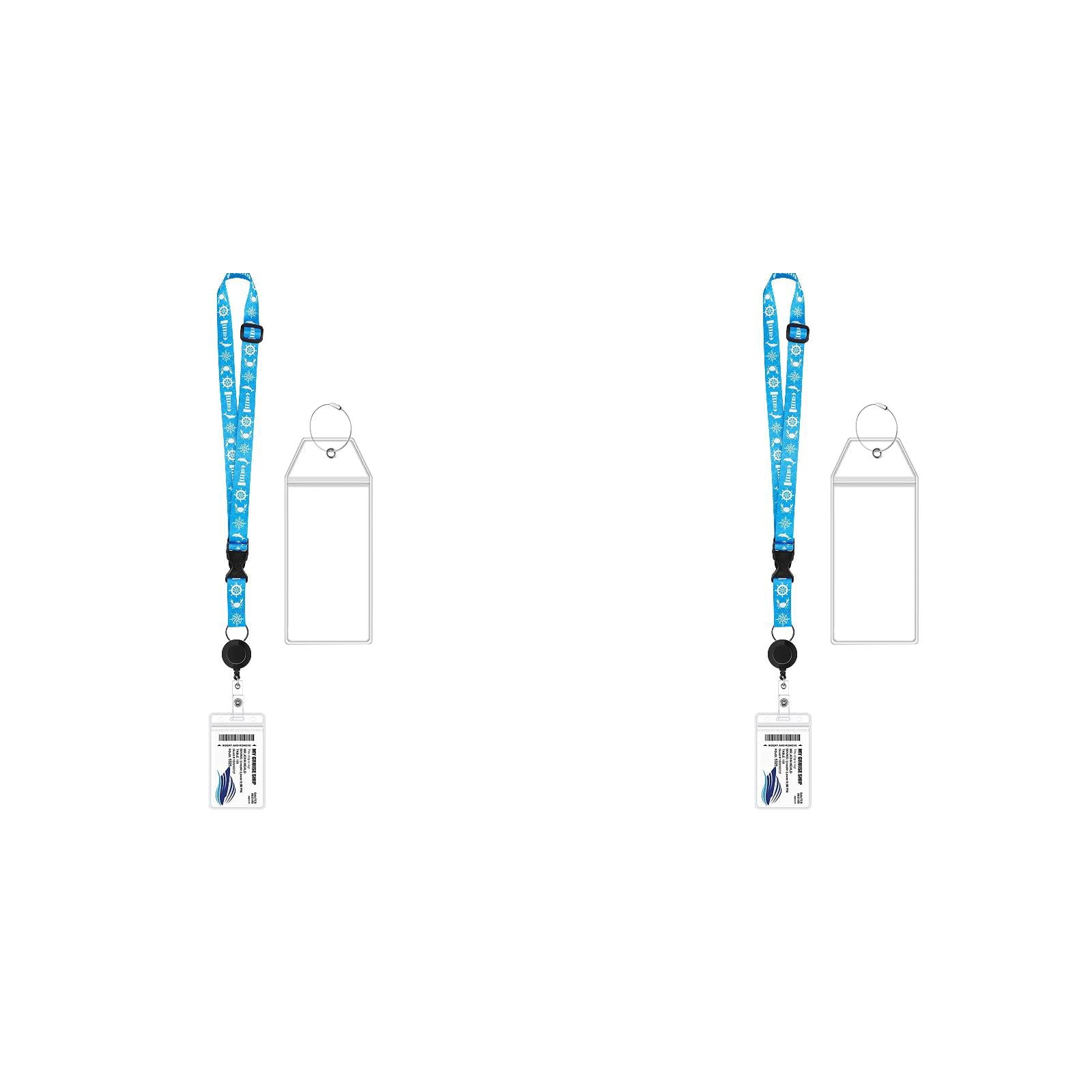 LKZQHMC Cruise Lanyards,2 Pcs Adjustable Lanyard with Retractable Reel ...