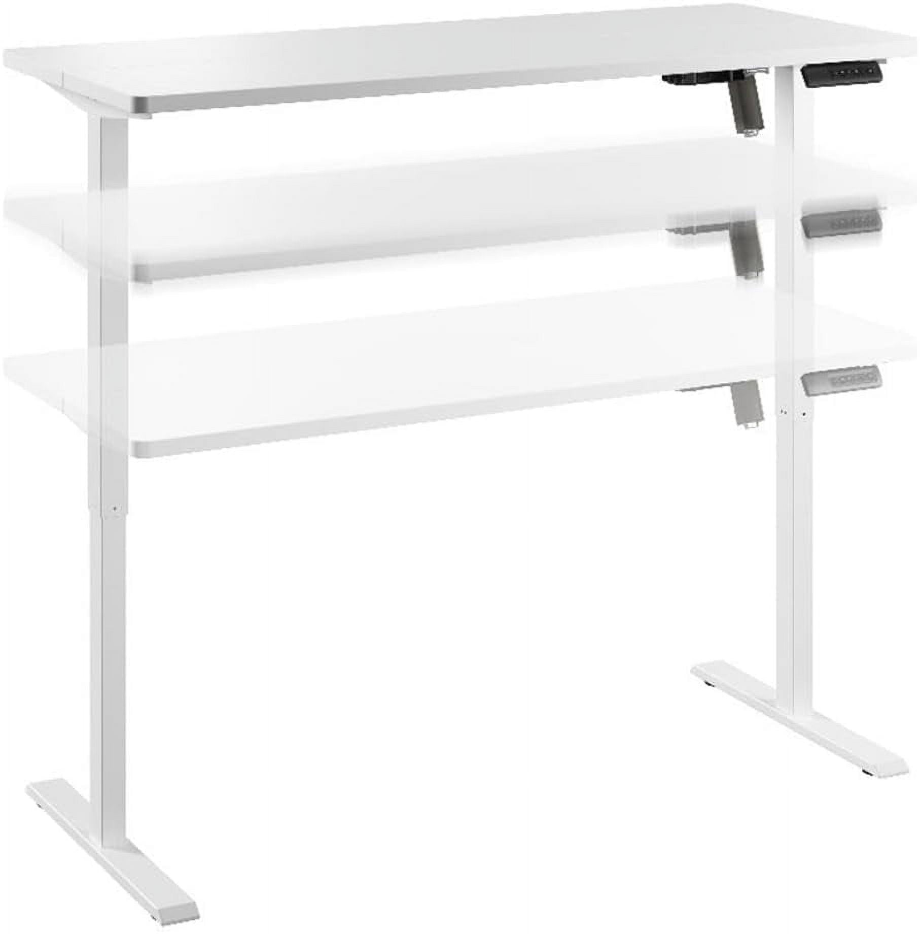 LL Energize 55W x 24D Electric Height Adjustable Standing Desk in Basic ...