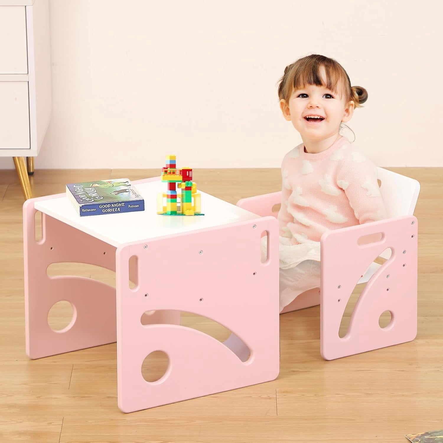 LL Height Adjustable Toddler Table and Chair Set for Age 1-3, Quality ...