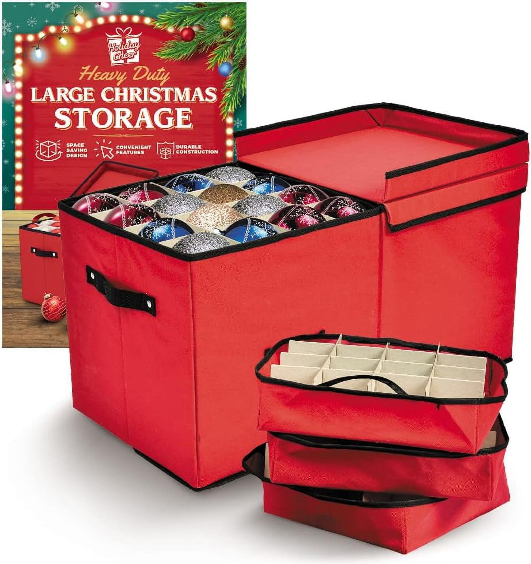 LL Premium Christmas Ornament Storage with 8 Tray – Christmas Storage ...