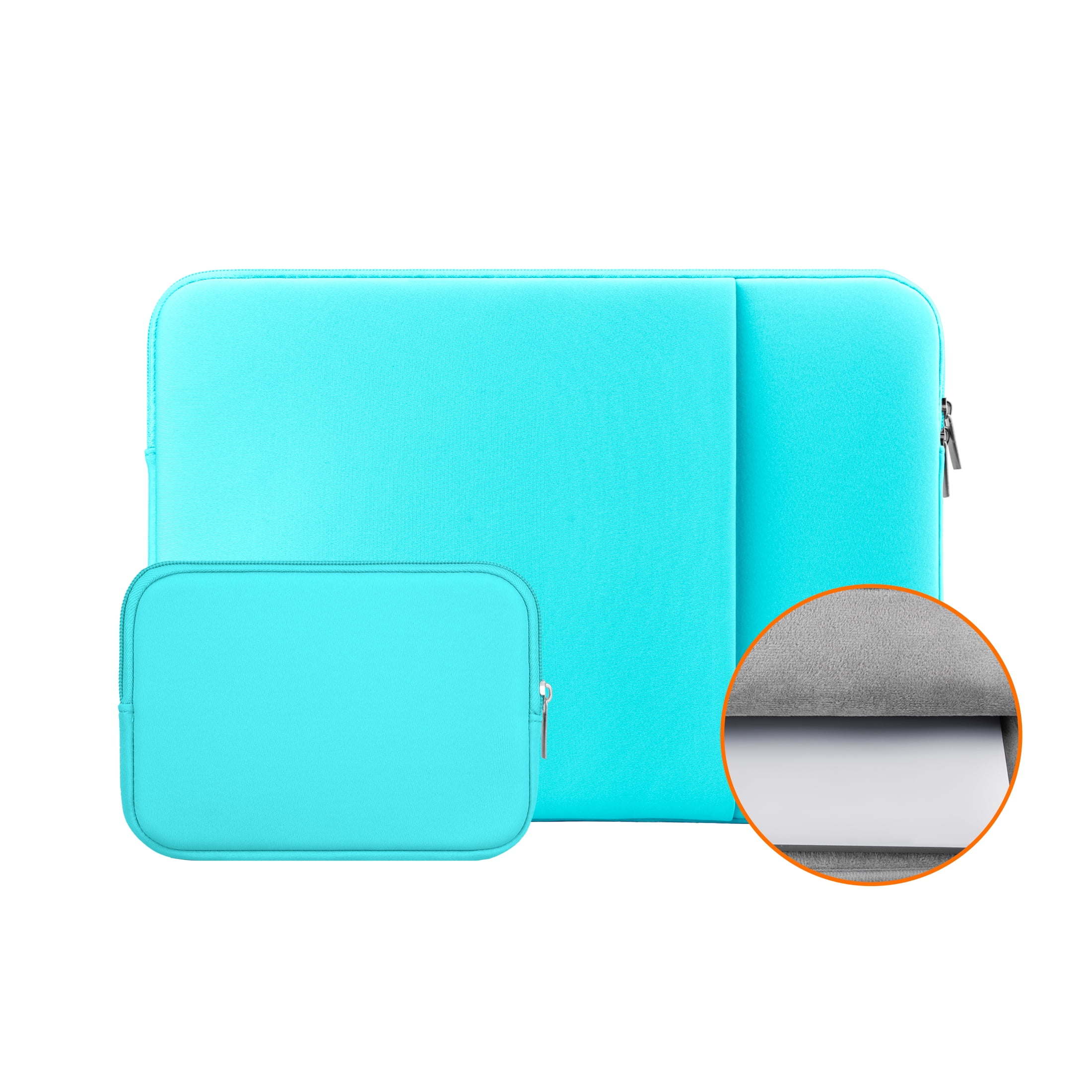 LLAYOO 15.6 Inch Laptop Sleeve Case Soft Fluffy Lining Cover Carrying ...