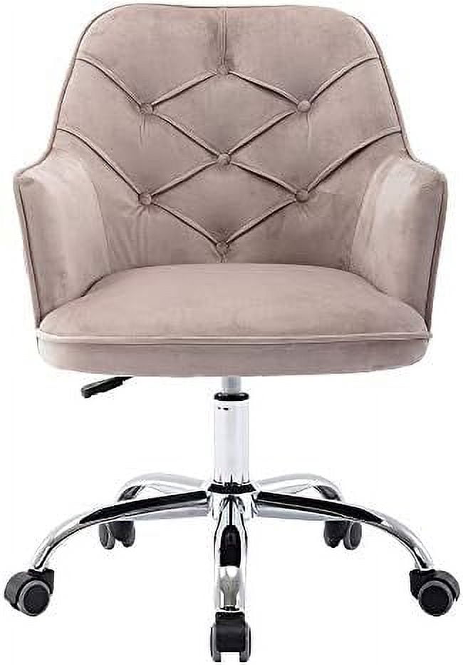 LLBIULife Elegant Velvet Desk Chair for Girls Women Modern Swivel ...