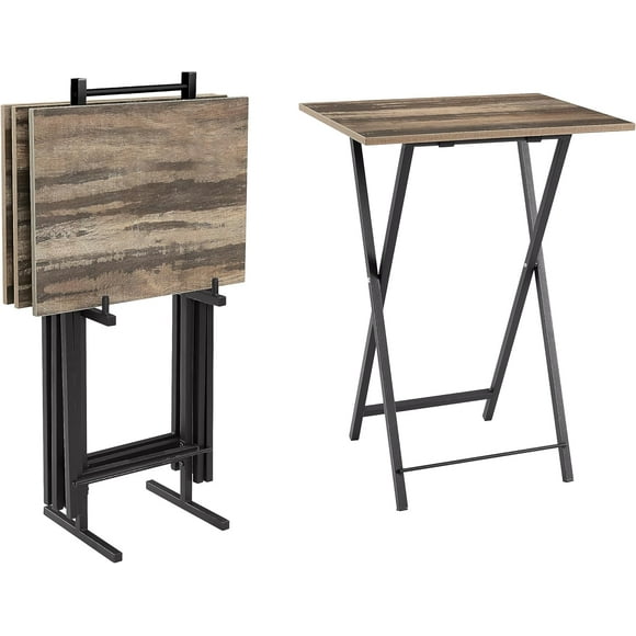 Folding Snack Tables Set