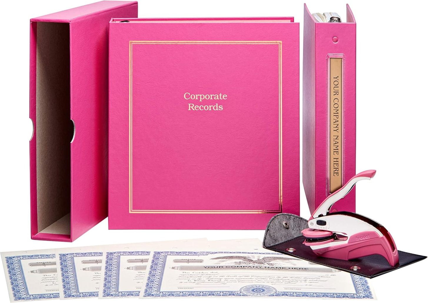 LLC Kit (Pink) - Binder, Slipcase, Operating Agreement, Membership ...