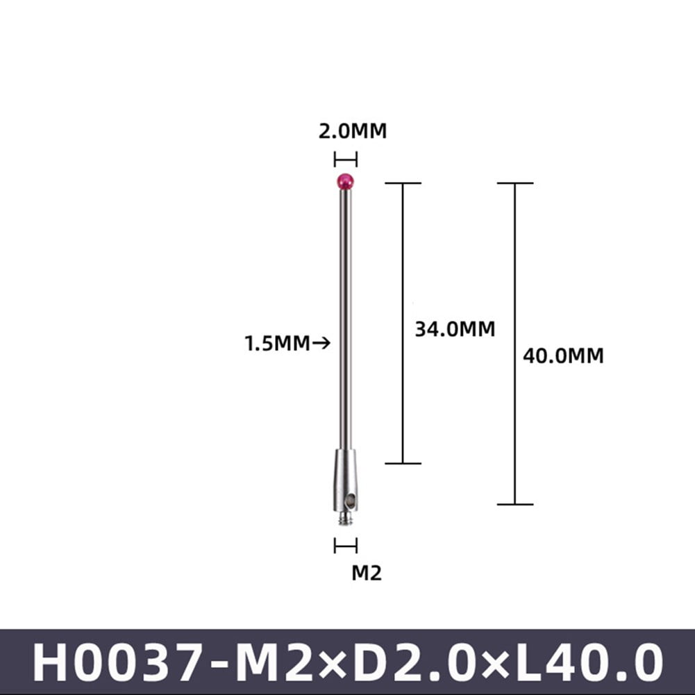 LLDI 1pc CMM Touch Probe CNC Probe Head 2mm Stylus Ball Porcelain Shaft ...