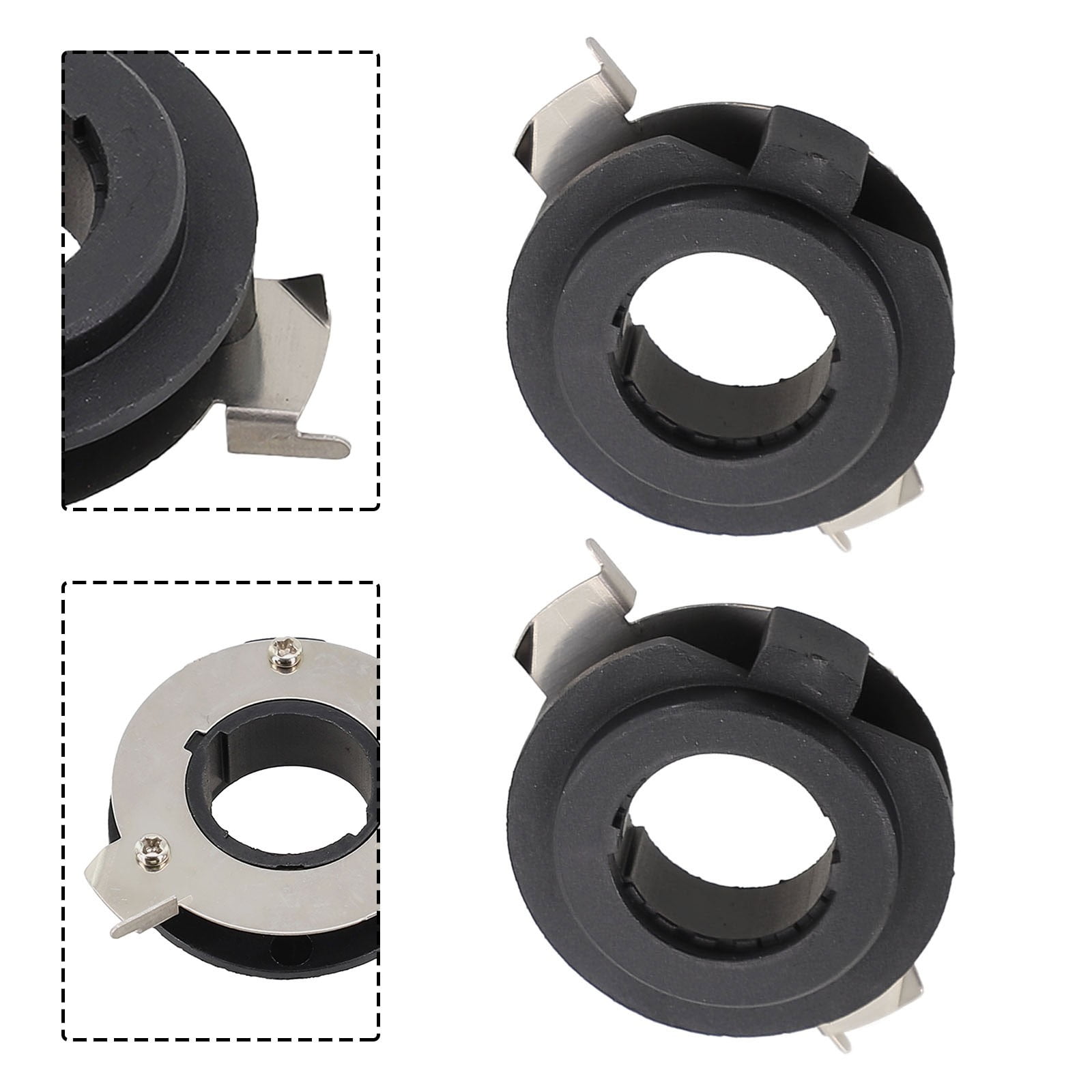 LLDI 2Pcs H7-LED Adapter Base Headlight Socket Retainer Set For BMW For ...